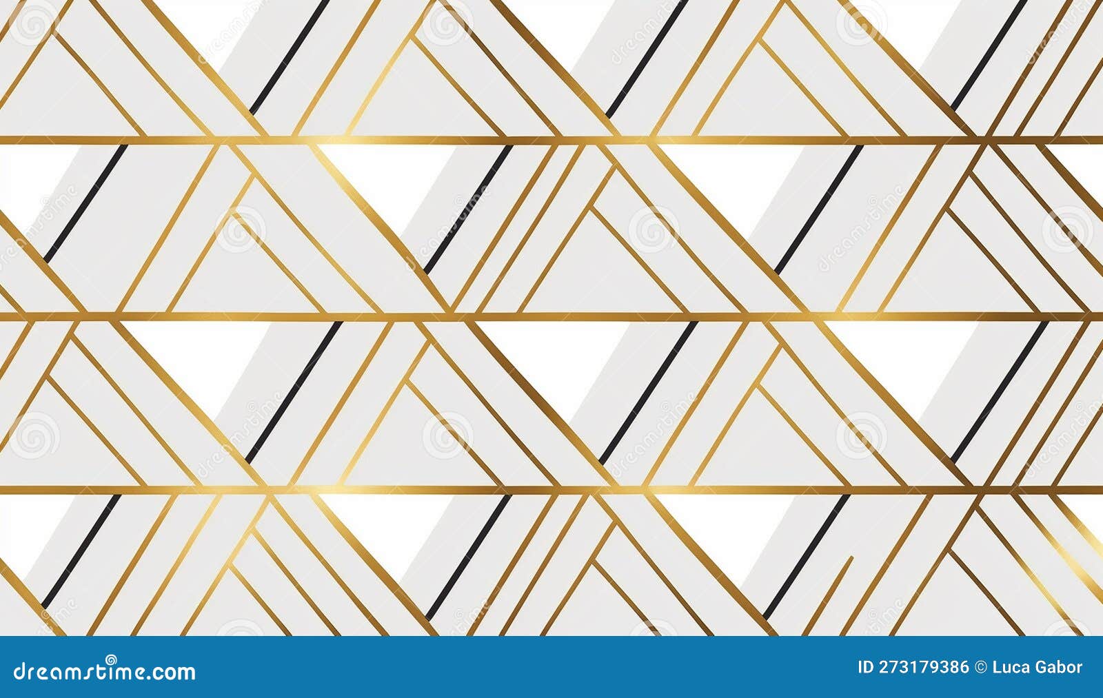 Best White Simple Abstract Geometric Vector Seamless Pattern with Gold ...
