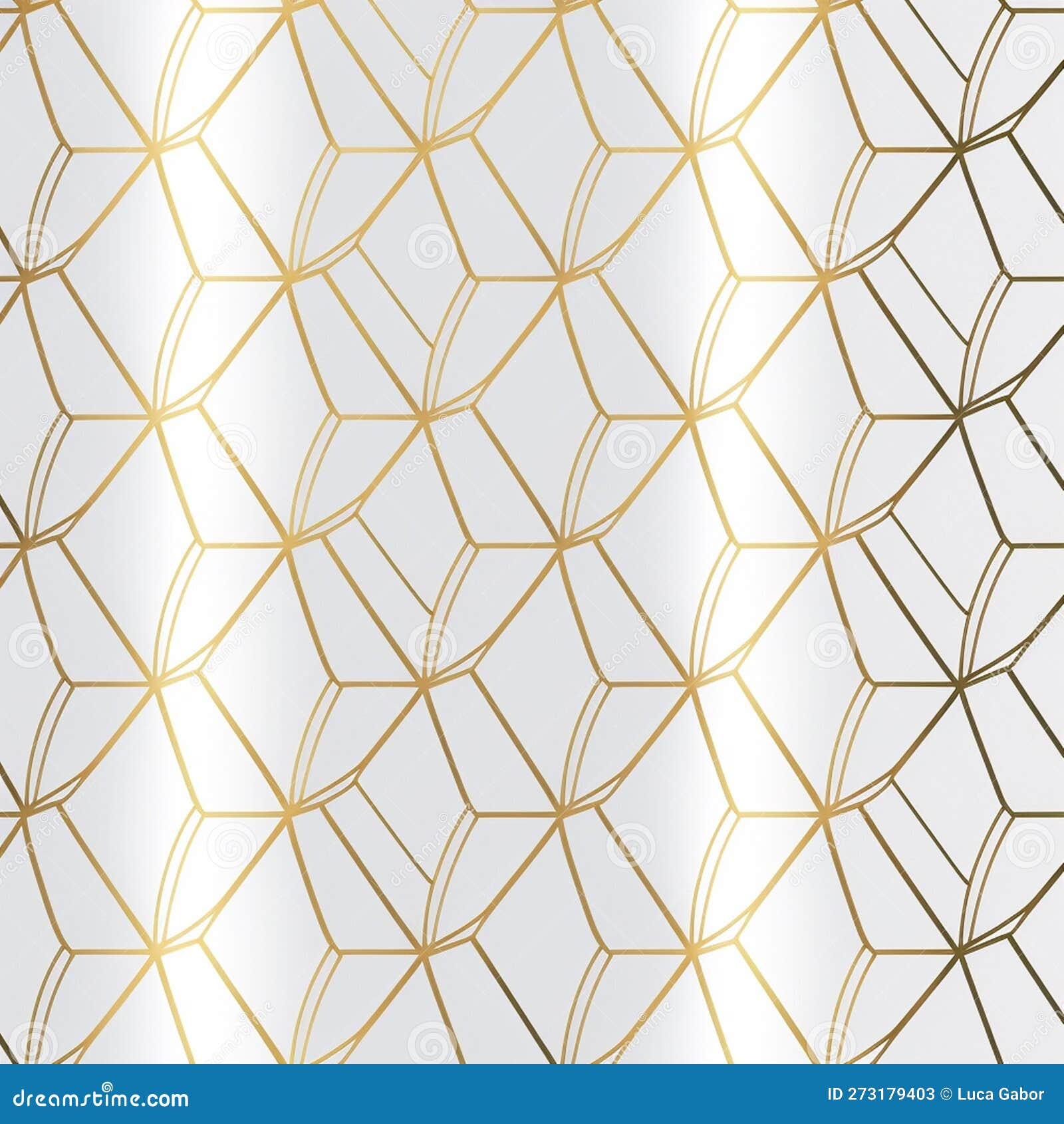 Best White Simple Abstract Geometric Vector Seamless Pattern with Gold ...