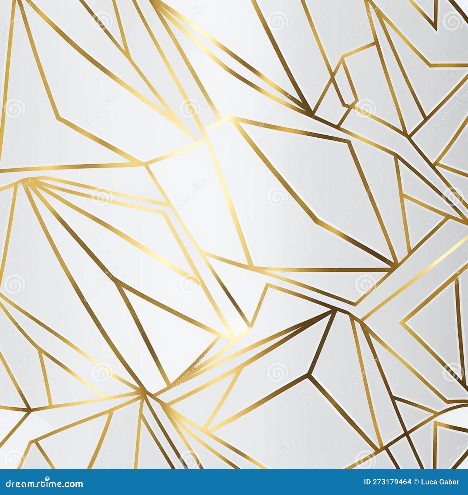 Best White Simple Abstract Geometric Vector Seamless Pattern with Gold ...