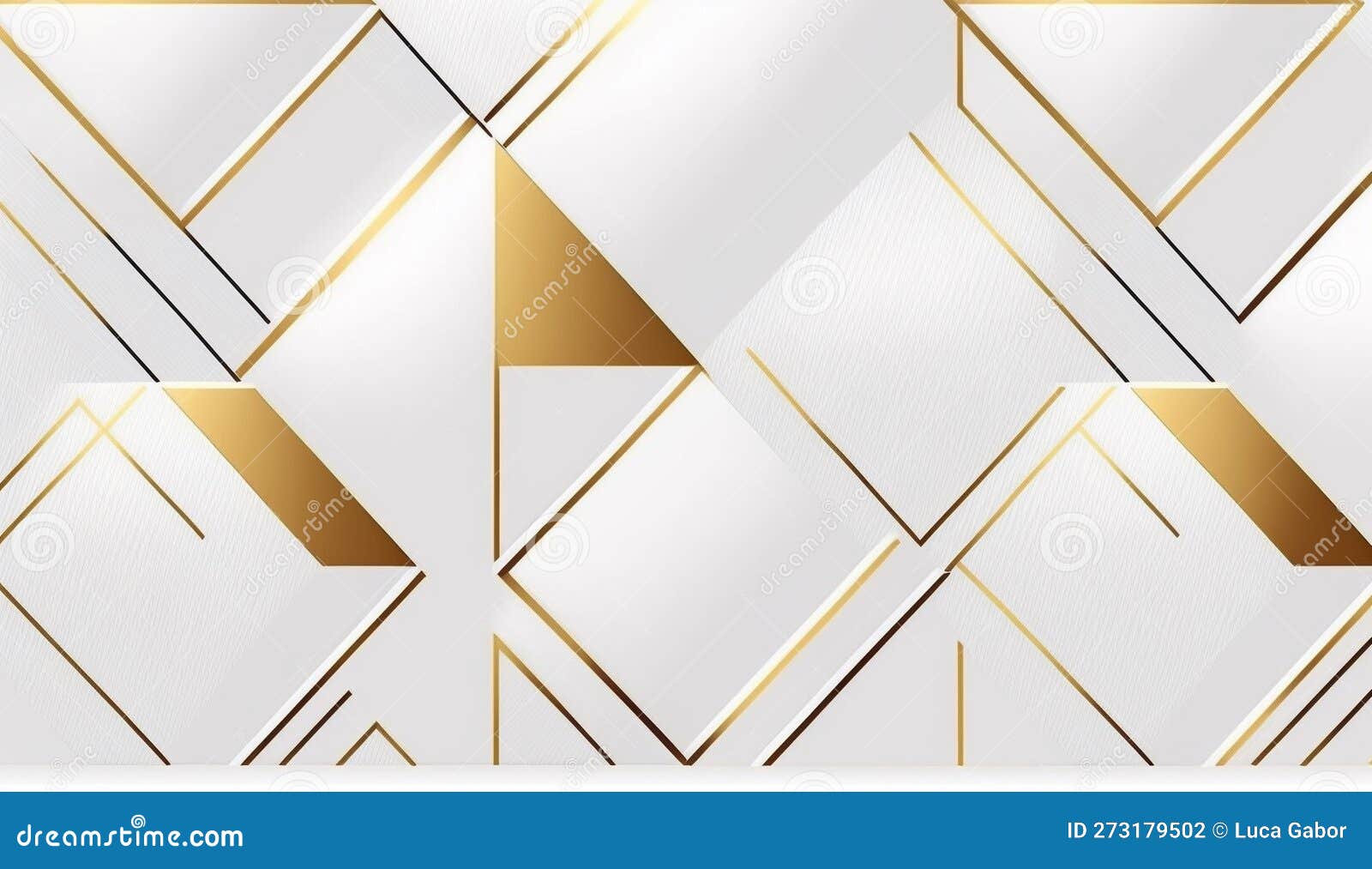 Best White Simple Abstract Geometric Vector Seamless Pattern with Gold ...