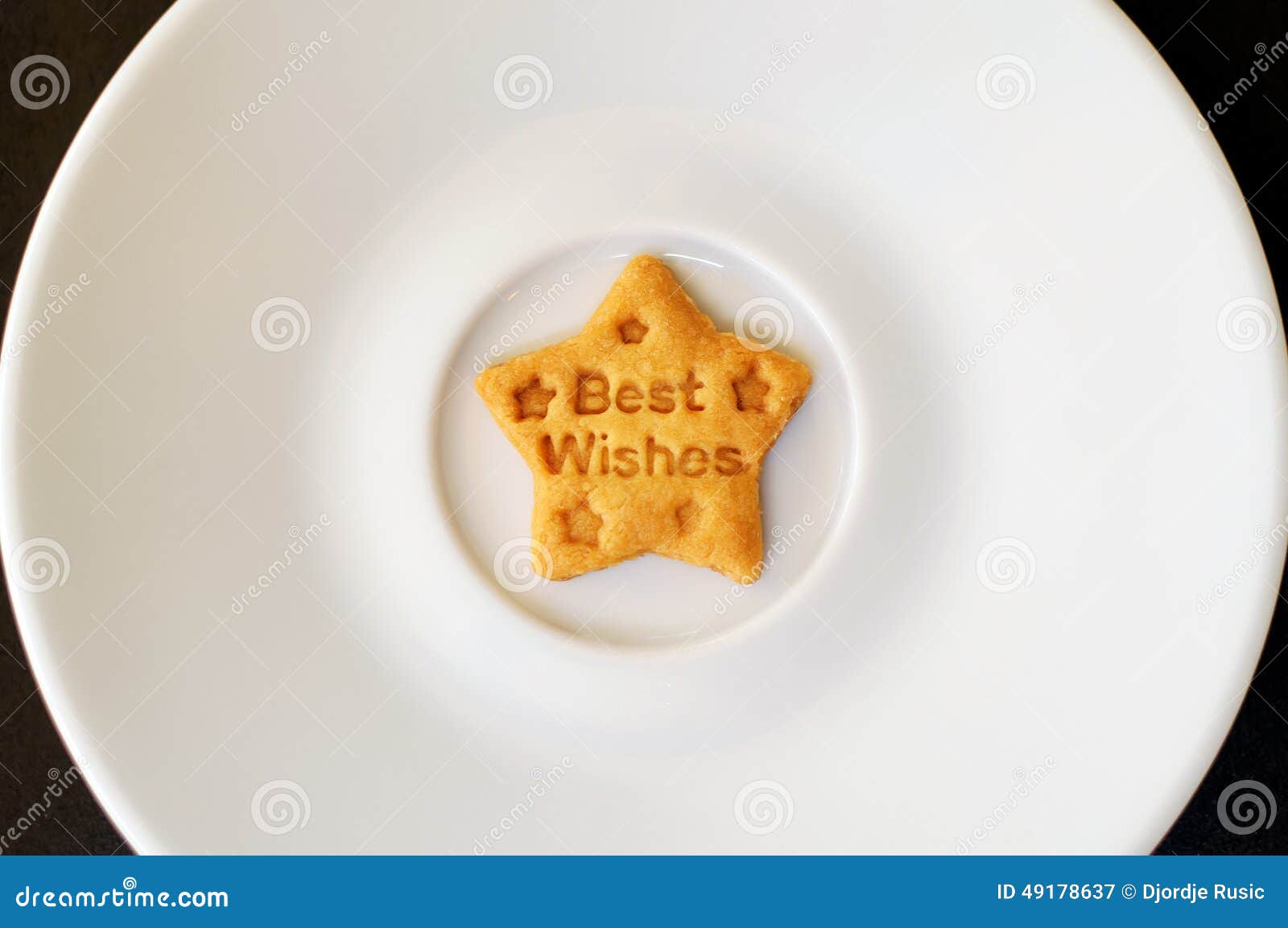 Best Wishes Cookie stock image. Image of fashioned, shaped - 49178637