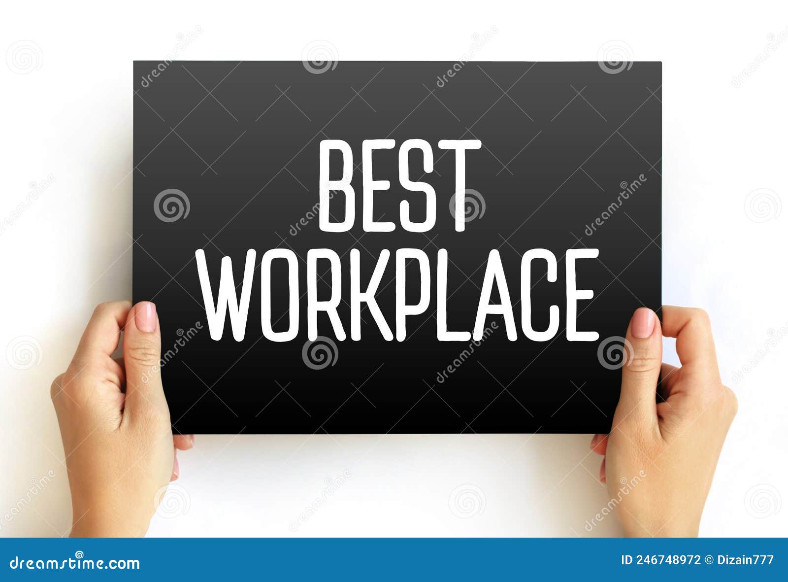 Best Workplace Text on Card, Concept Background Stock Photo - Image of ...