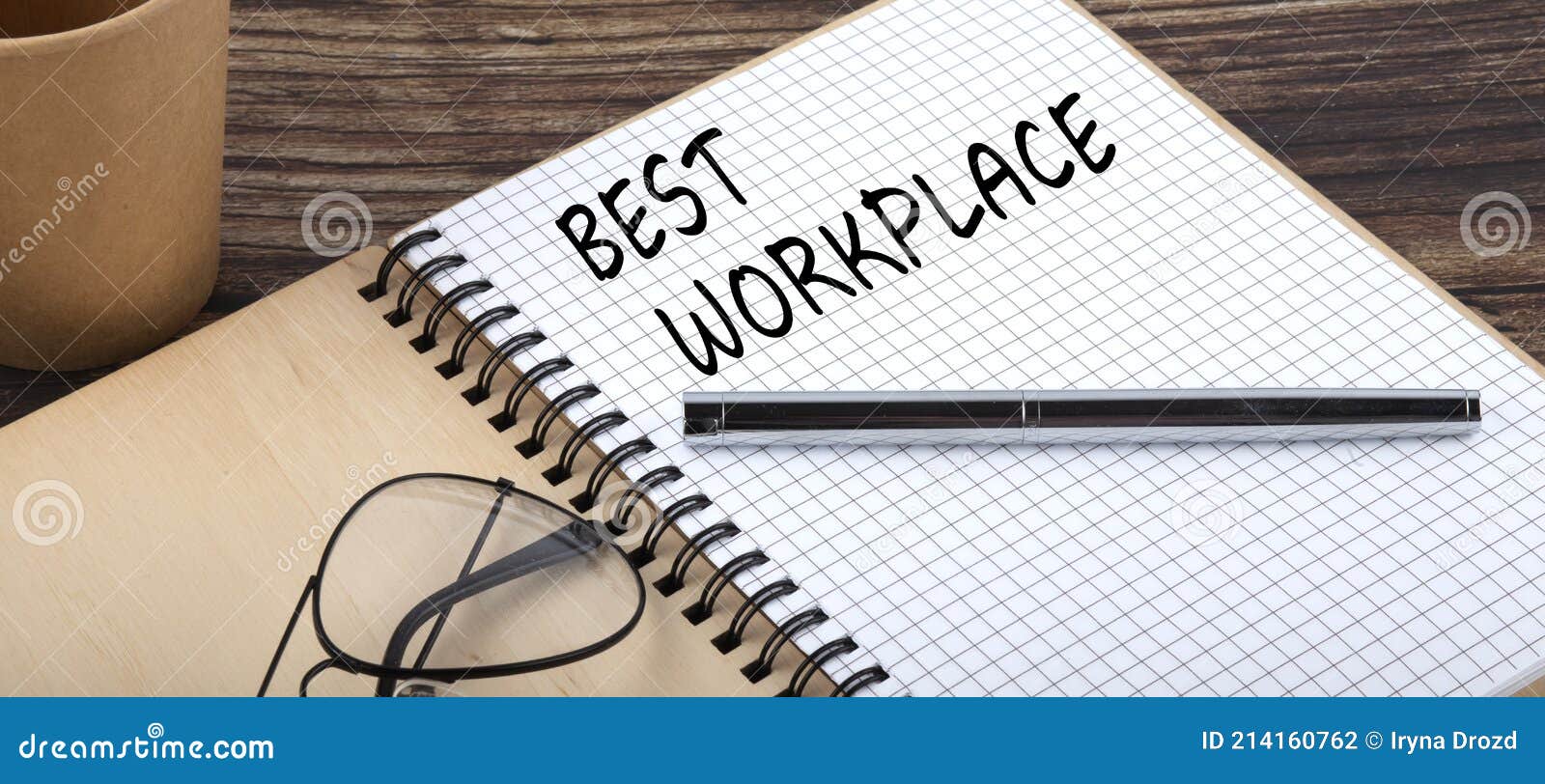 Best Workplace Words Written in an Office Notebook. Concept in Business ...