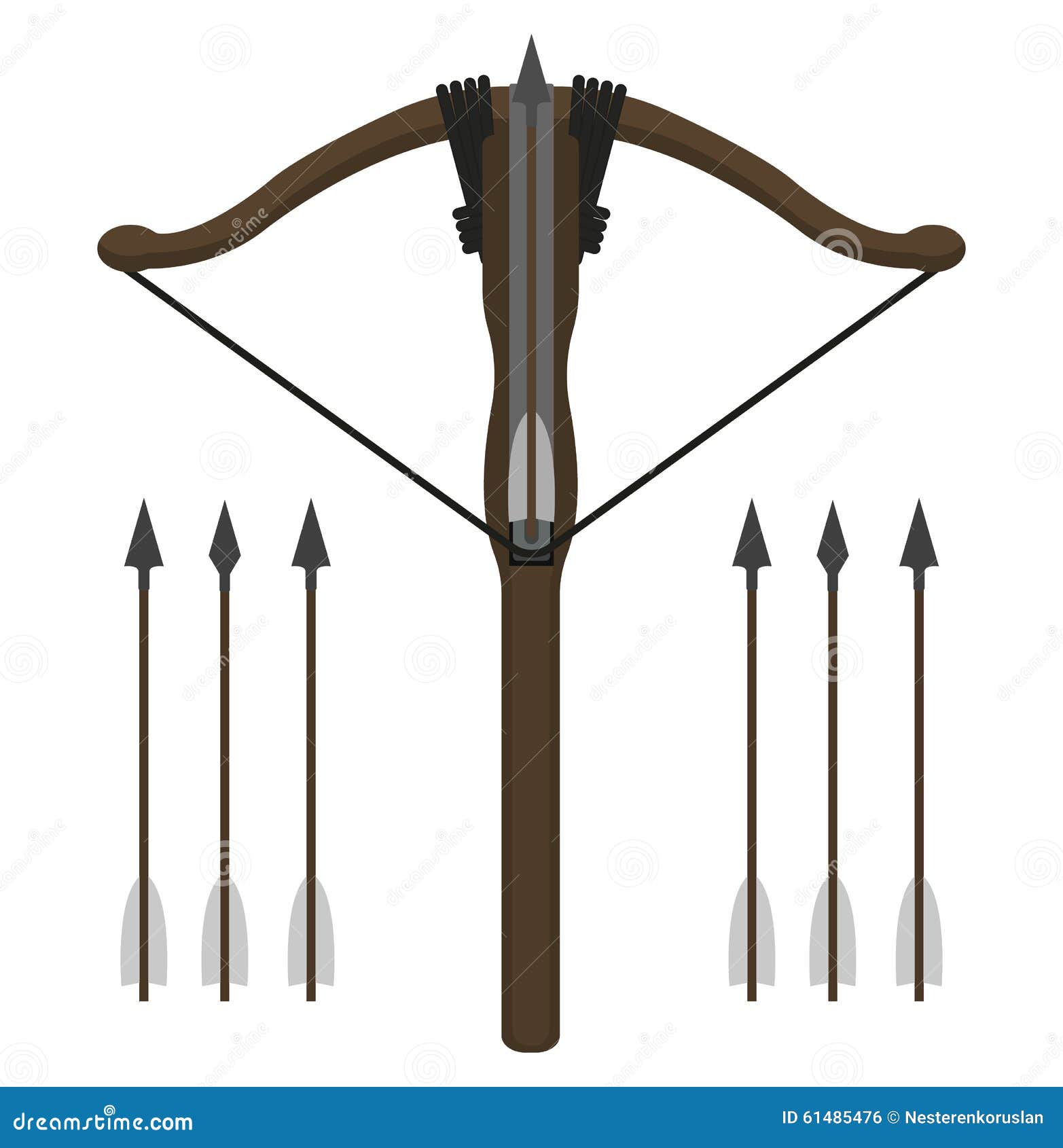 Besta Medieval Do Cavaleiro Com Setas Ilustração do Vetor - Ilustração ...