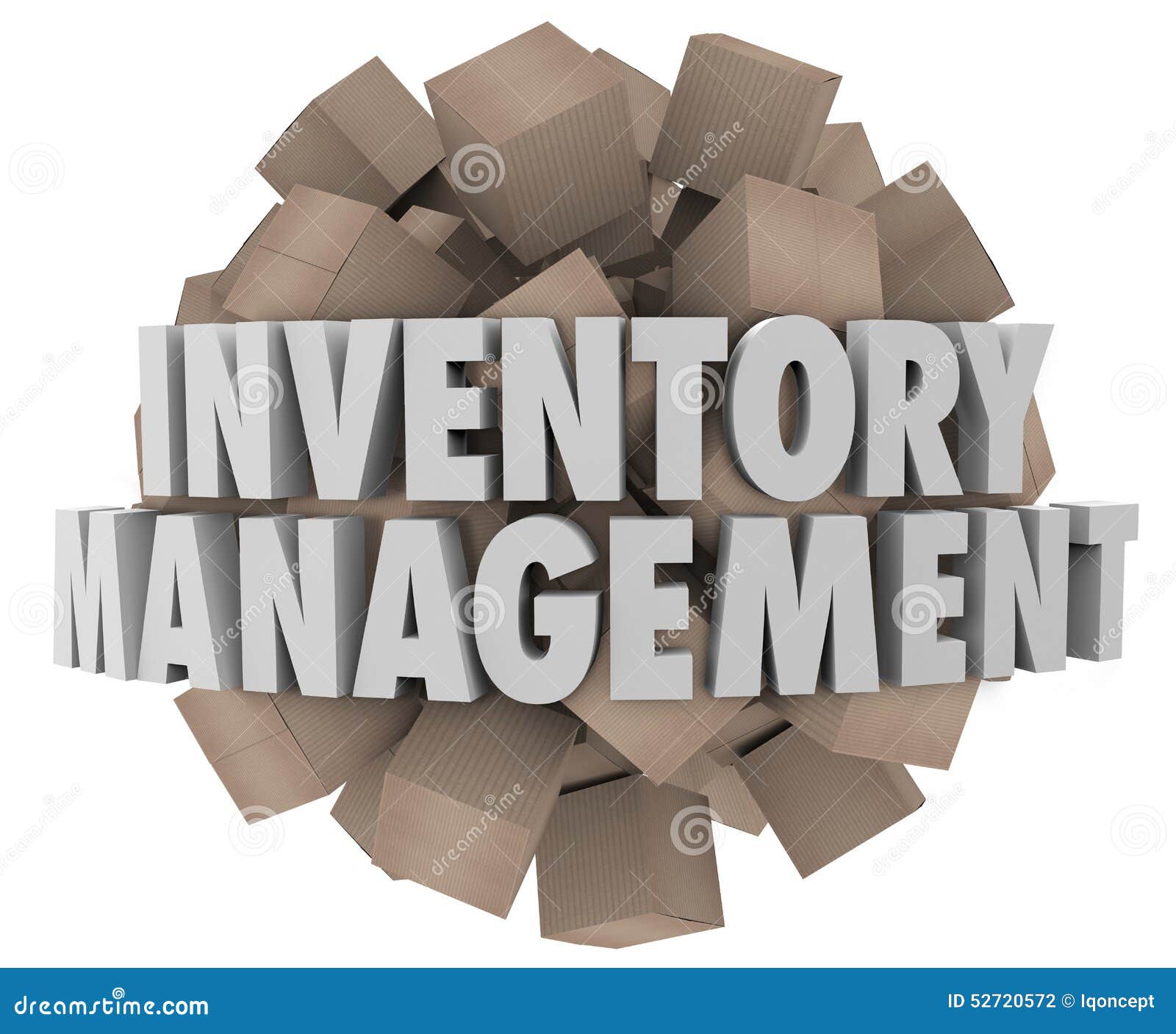 Bestandsmanagement-Pappschachtel-Waren-Vorrat-Logistik Stock Abbildung ...