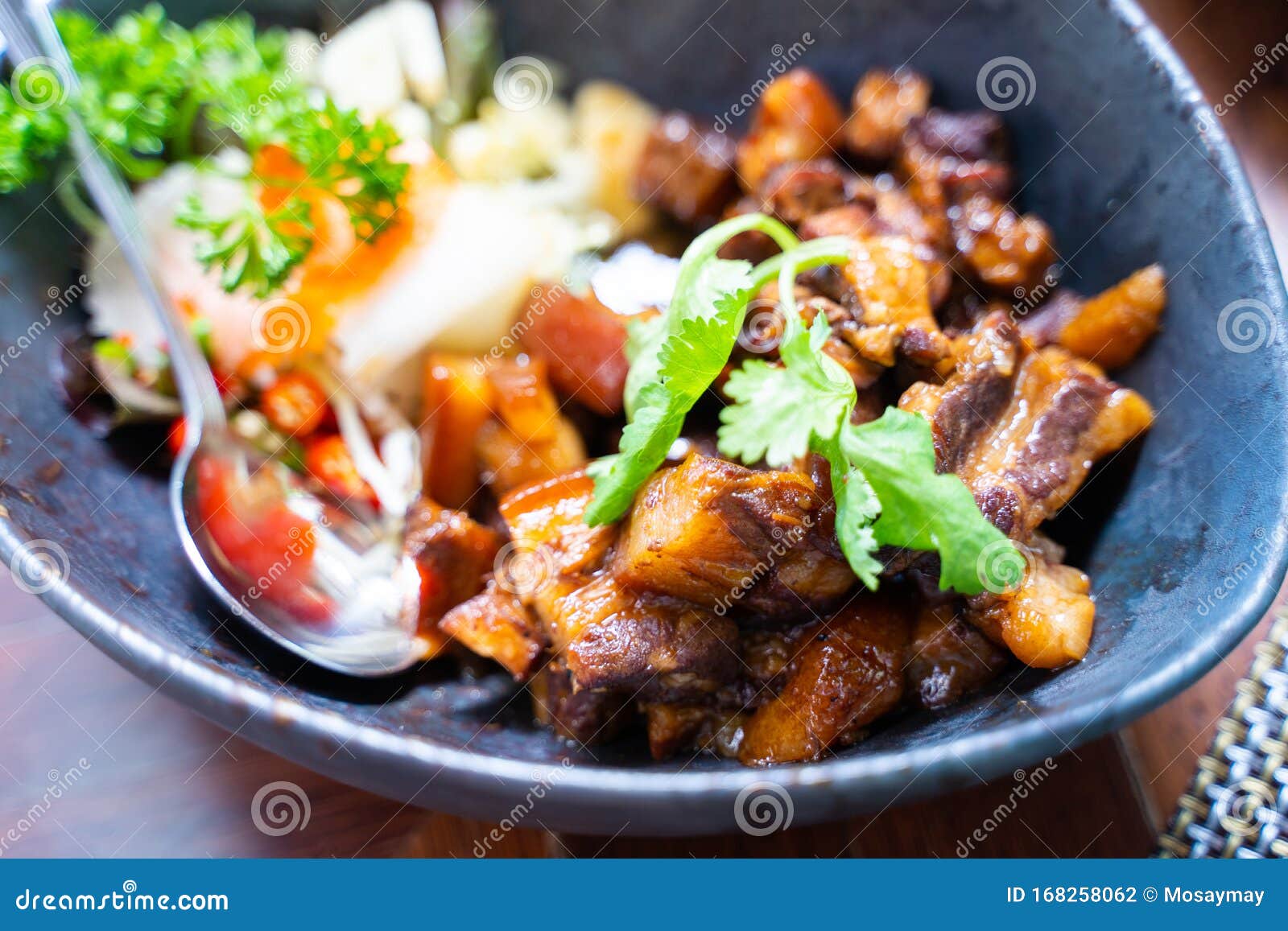 Besteira De Porco Doce, Comida Tailandesa Foto de Stock - Imagem de ...