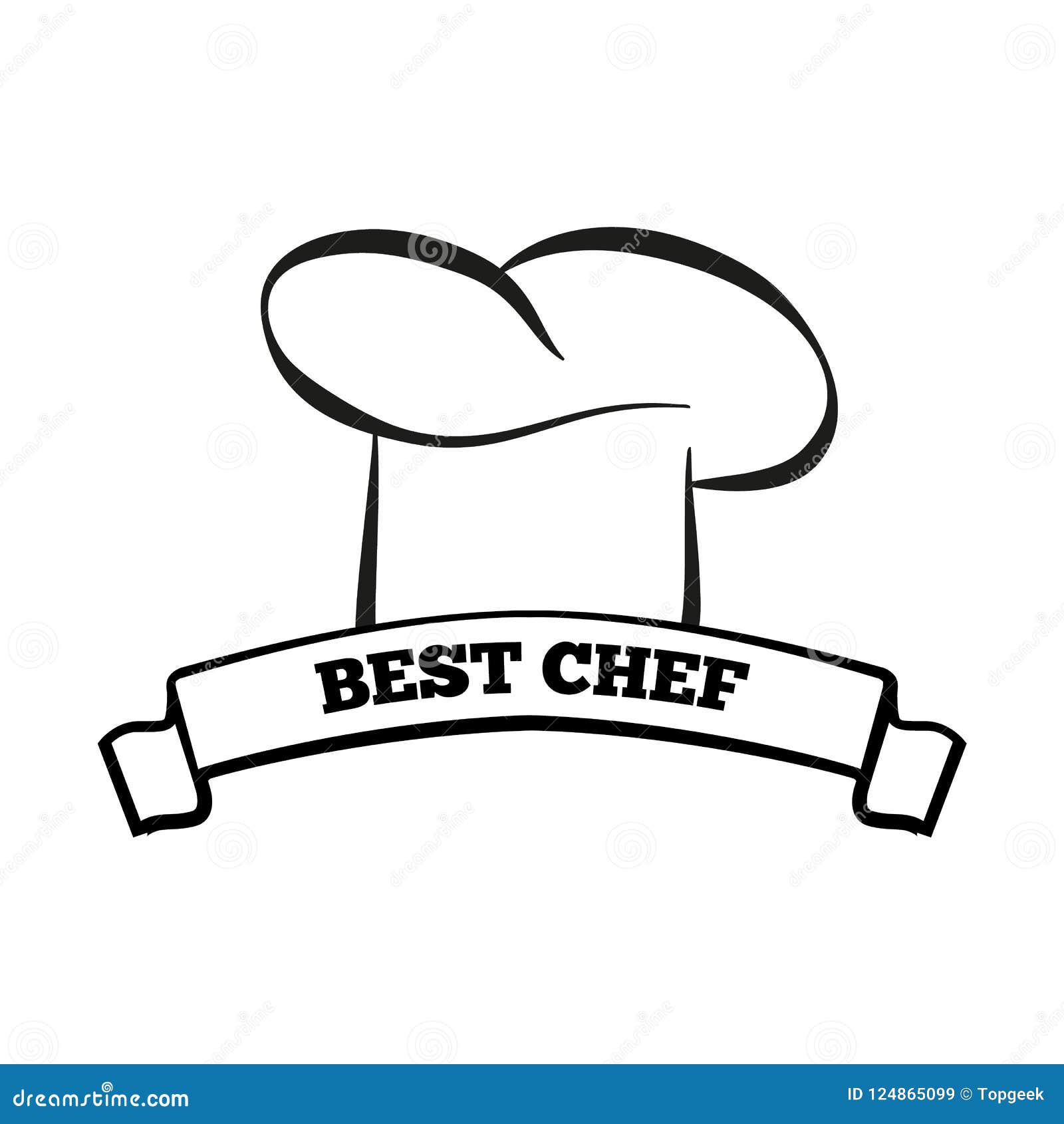 Bester Chef Icon Des Kochs Hat Vector Illustration Vektor Abbildung ...