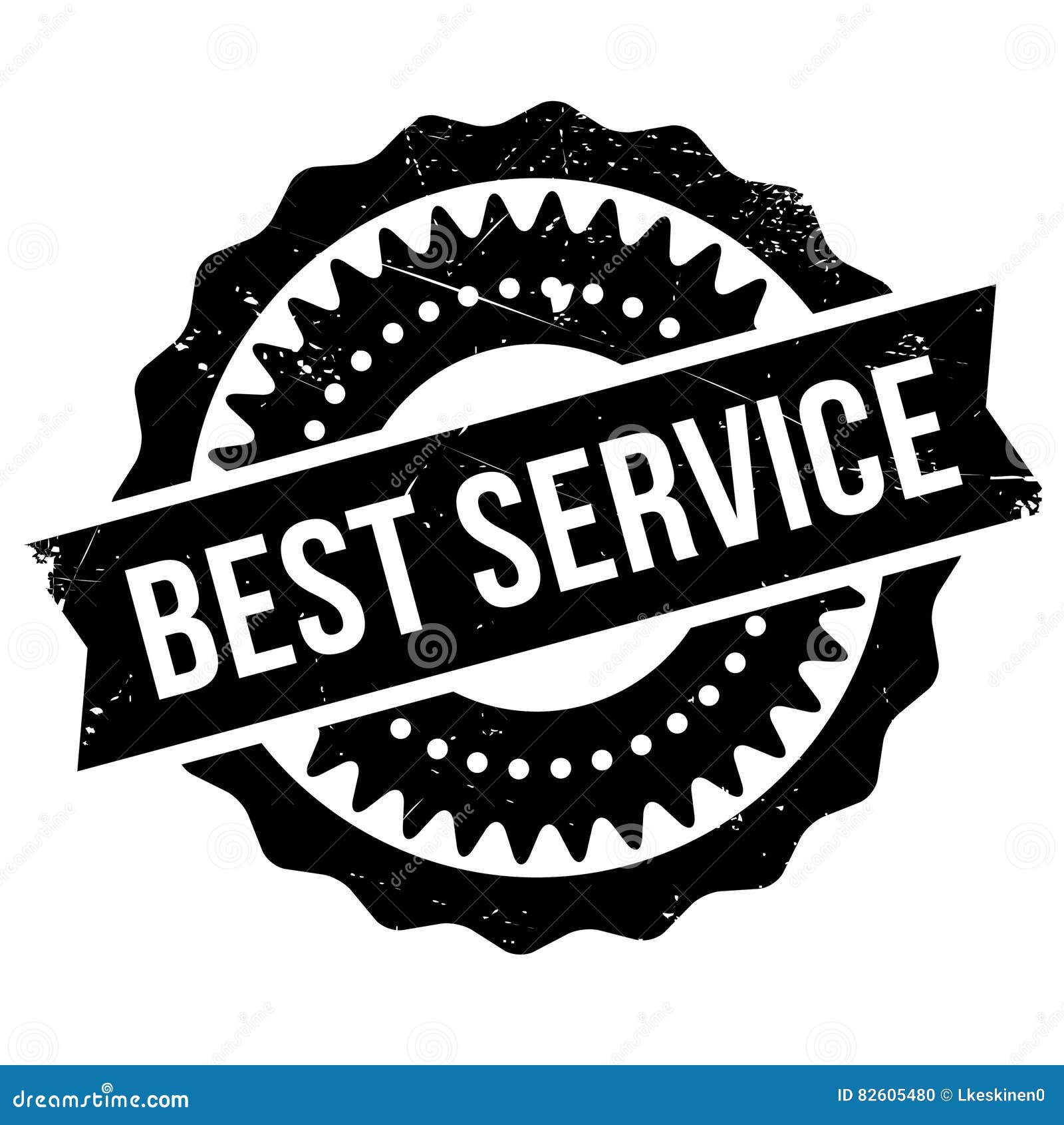 Bester Service-Stempel vektor abbildung. Illustration von ...
