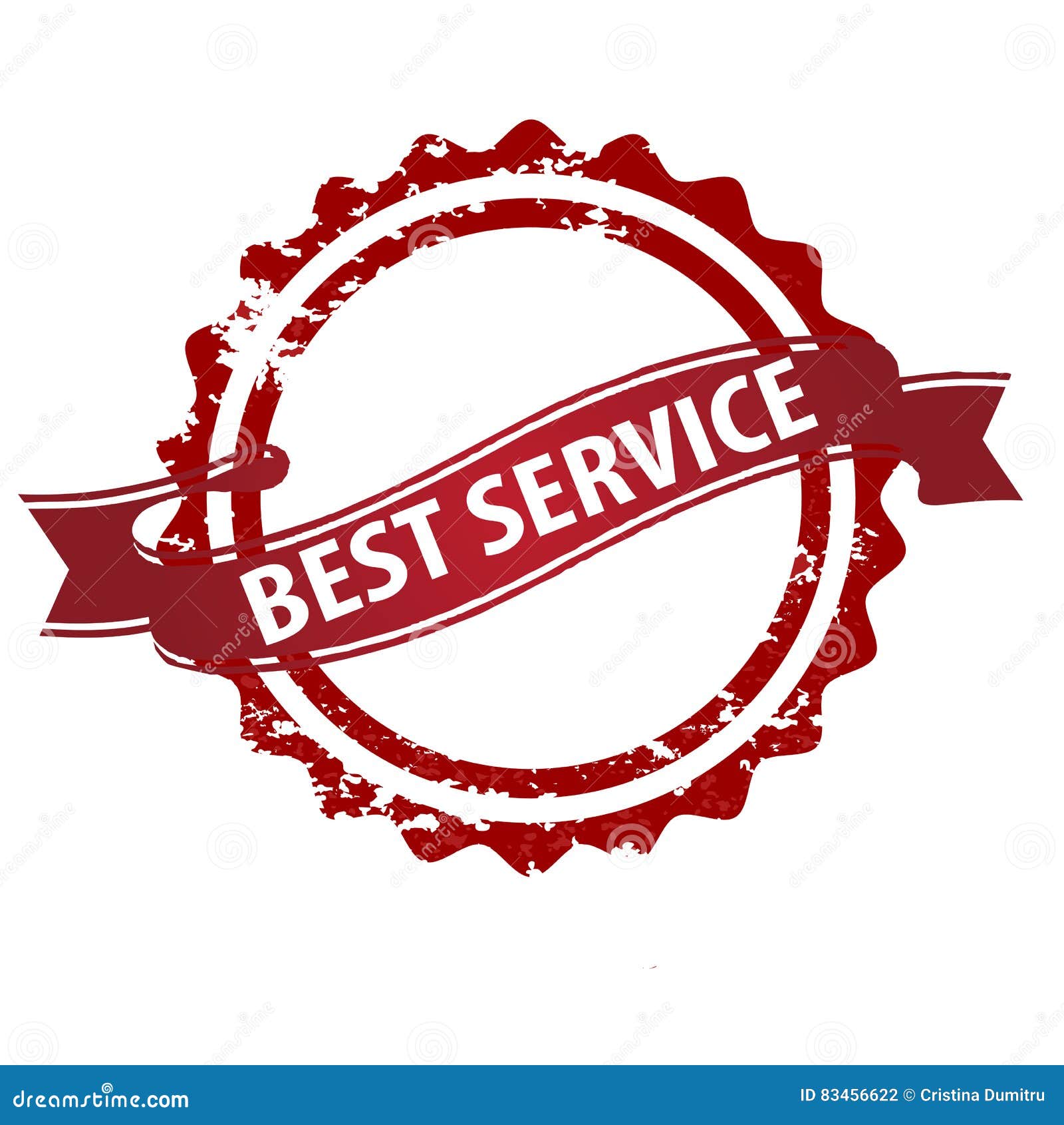 Bester Service-Stempel vektor abbildung. Illustration von markierung ...