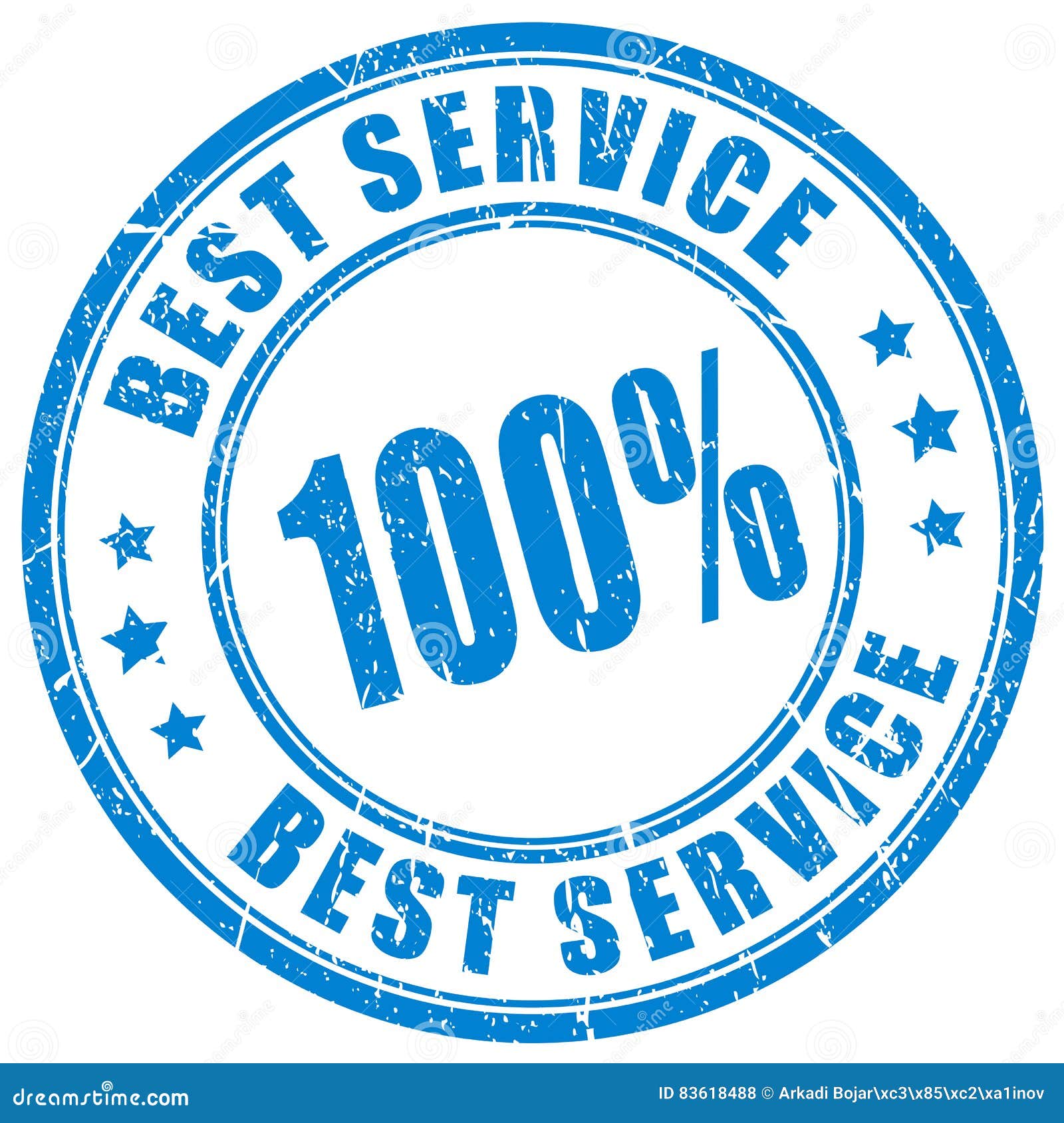 Bester Service-Stempel vektor abbildung. Illustration von versichert ...