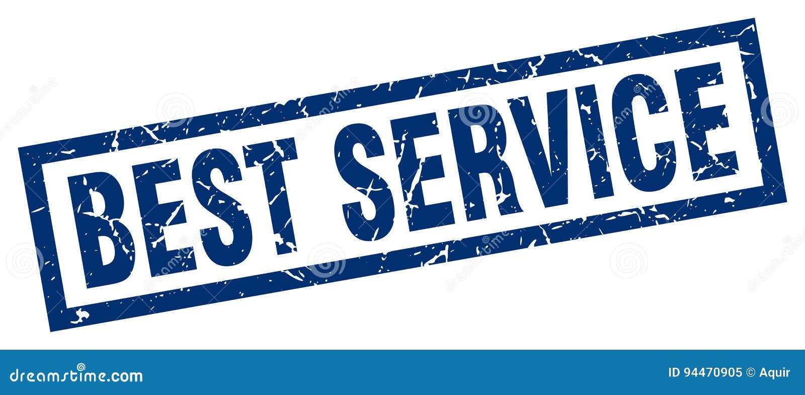 Bester Service-Stempel Des Quadratischen Schmutzes Vektor Abbildung ...