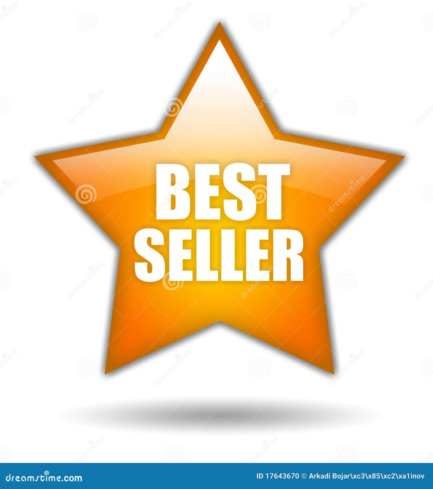 Bestseller star icon stock illustration. Illustration of good - 17643670