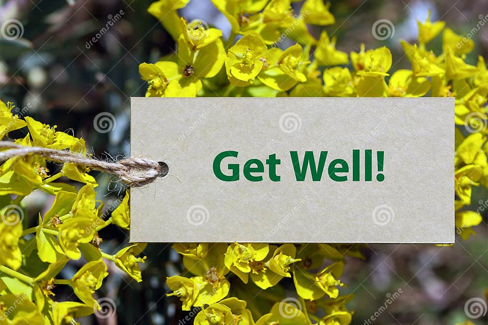 Get well word on paper stock image. Image of isolated - 275166865