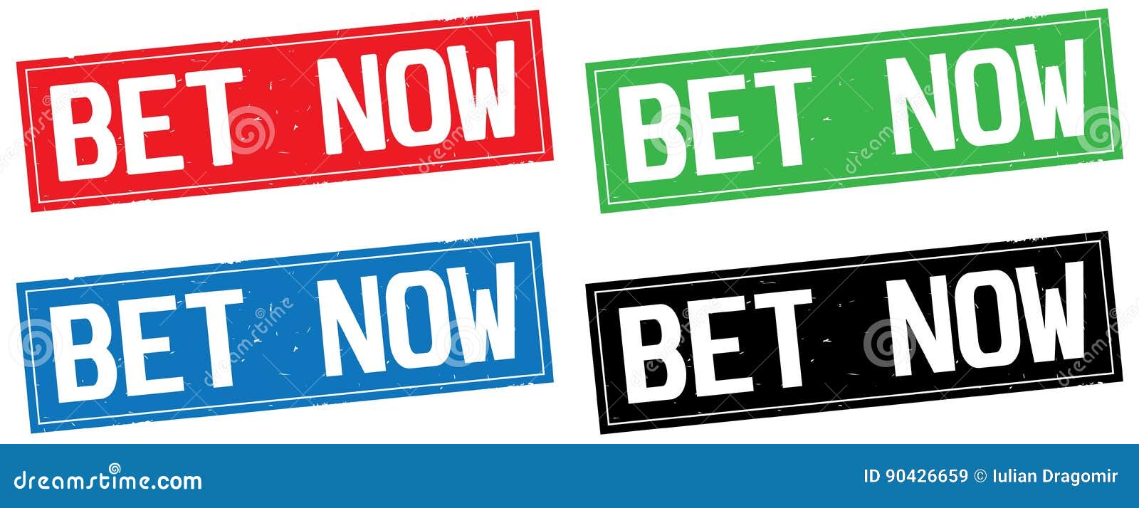 BET NOW Text, on Rectangle Stamp Sign. Stock Illustration ...