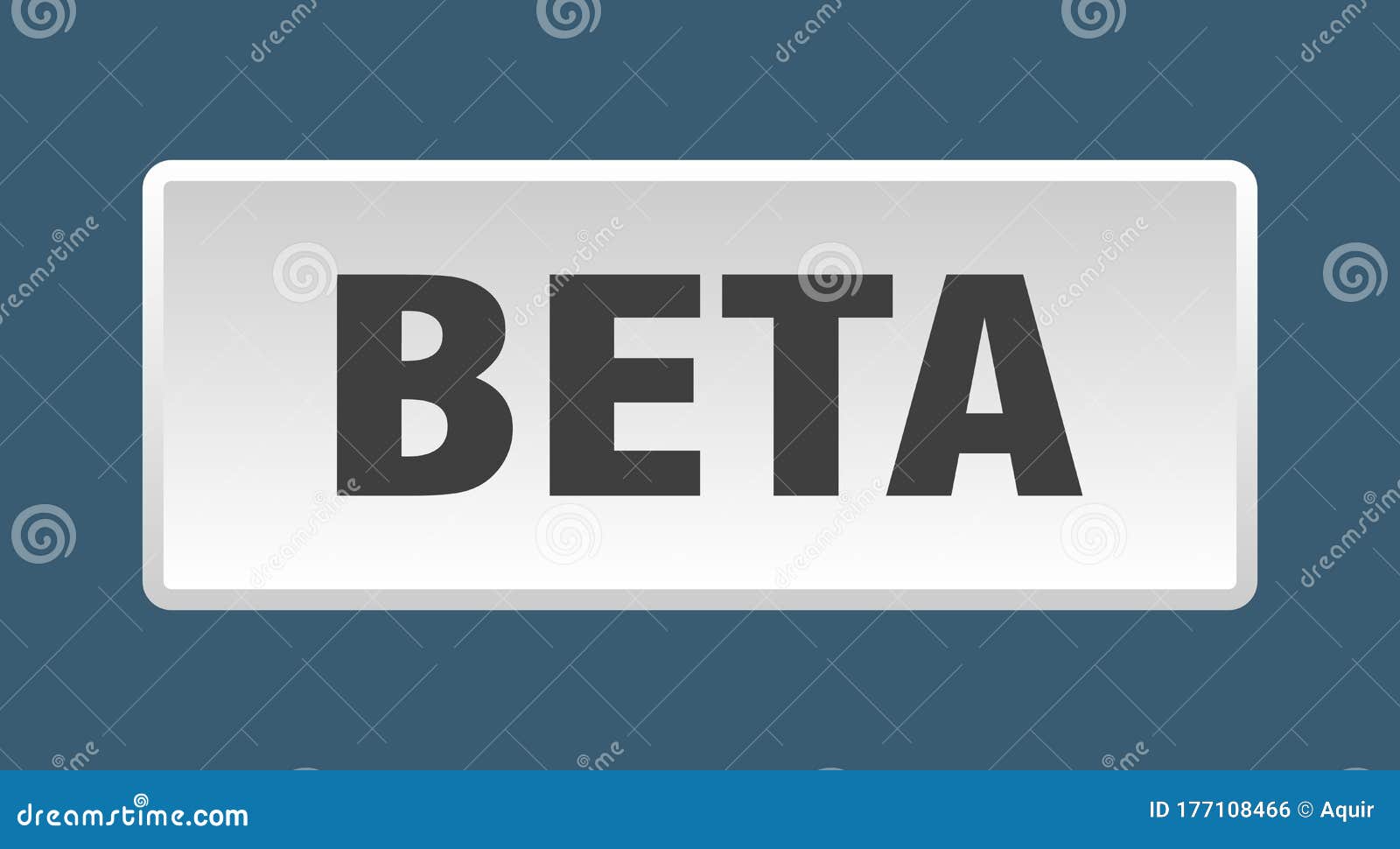 Beta Button. Beta Square Isolated Push Button Stock Vector ...