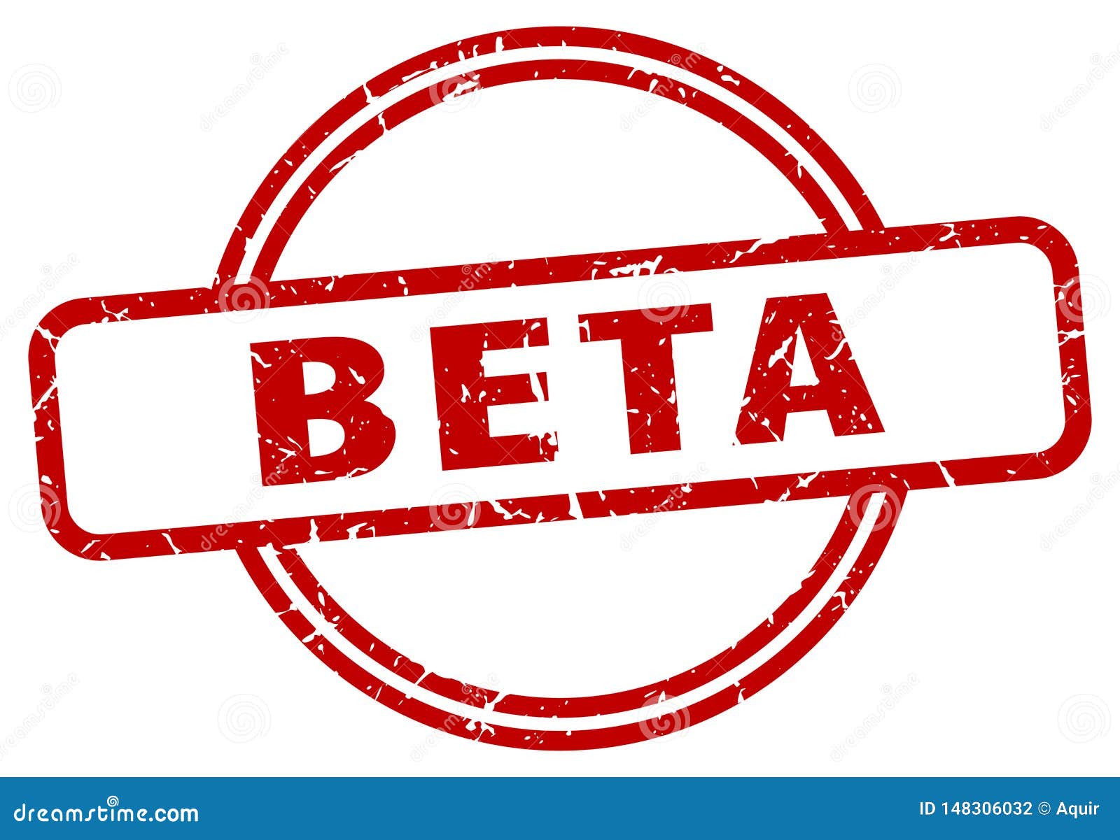Beta stamp stock vector. Illustration of label, round - 148306032