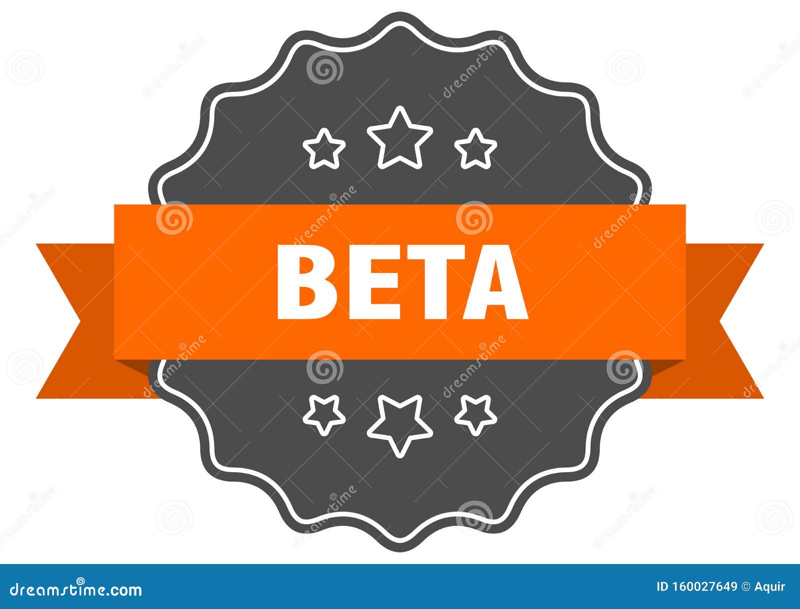 Beta label stock vector. Illustration of medallion, stamp - 160027649
