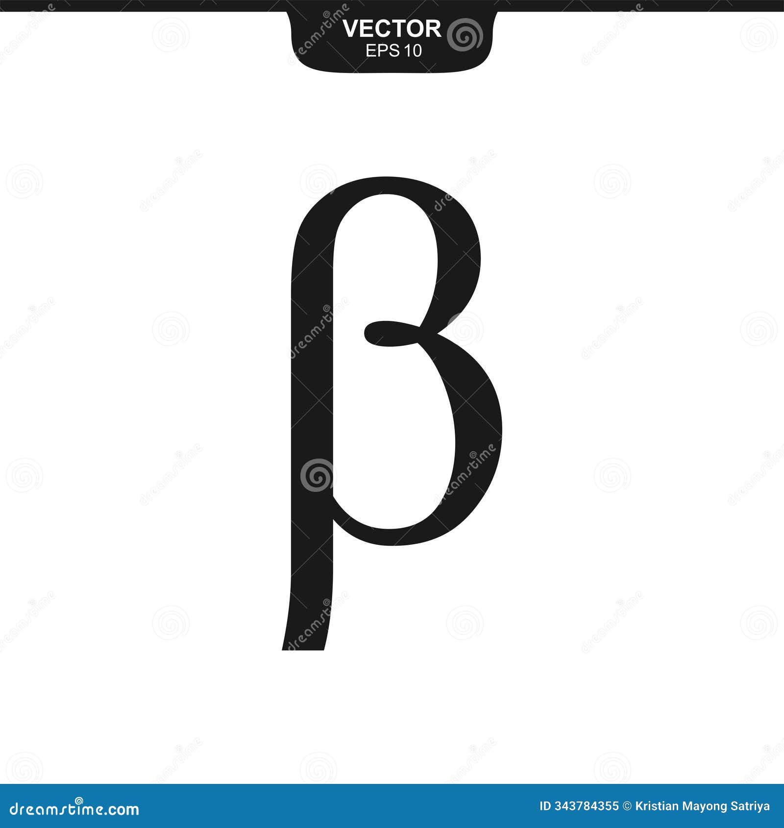 Phi Lowercase Greek Alphabet Symbol Vector Illustration | CartoonDealer ...