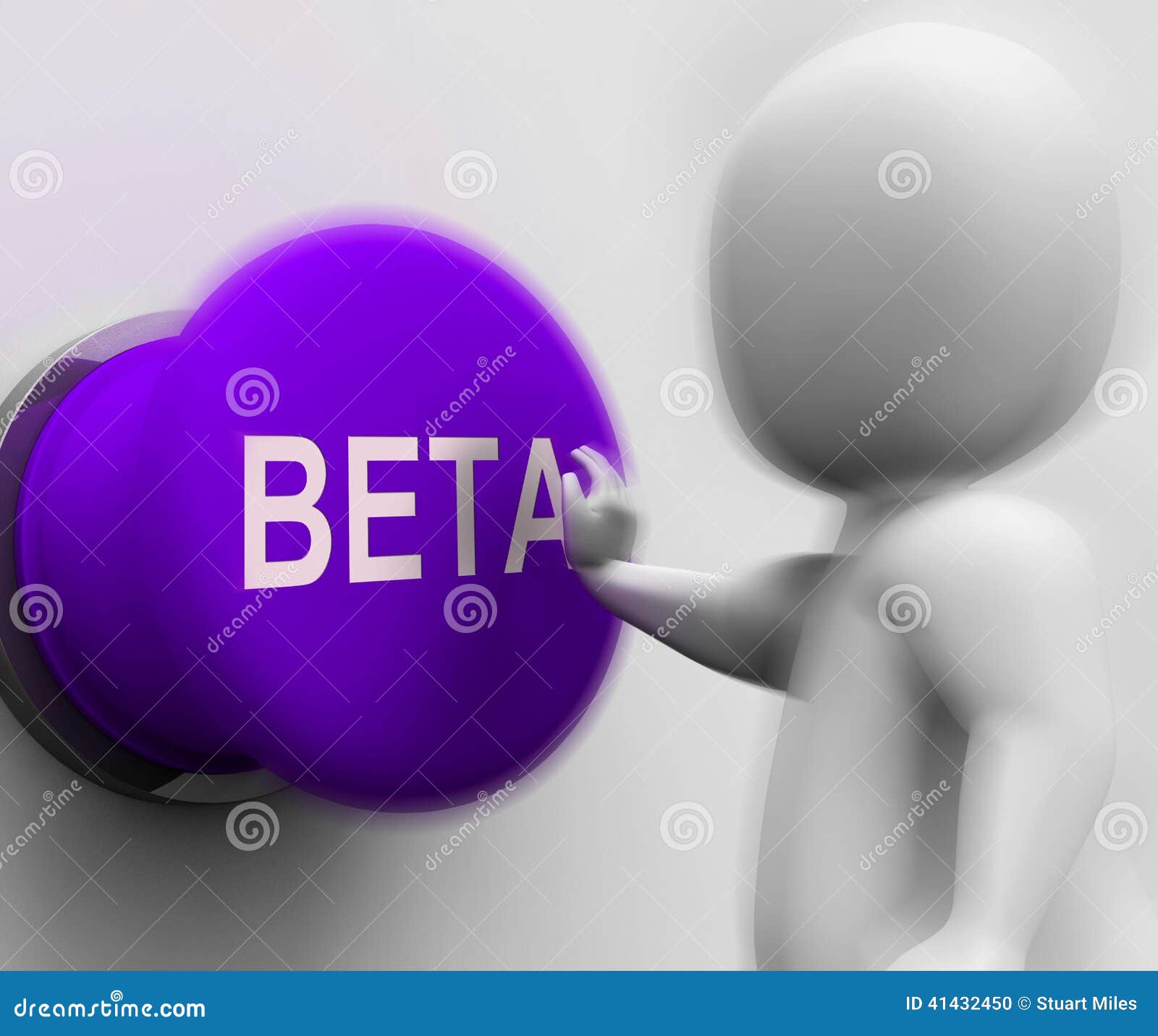Beta Pressed Shows Software Trials and Versions Stock Illustration ...