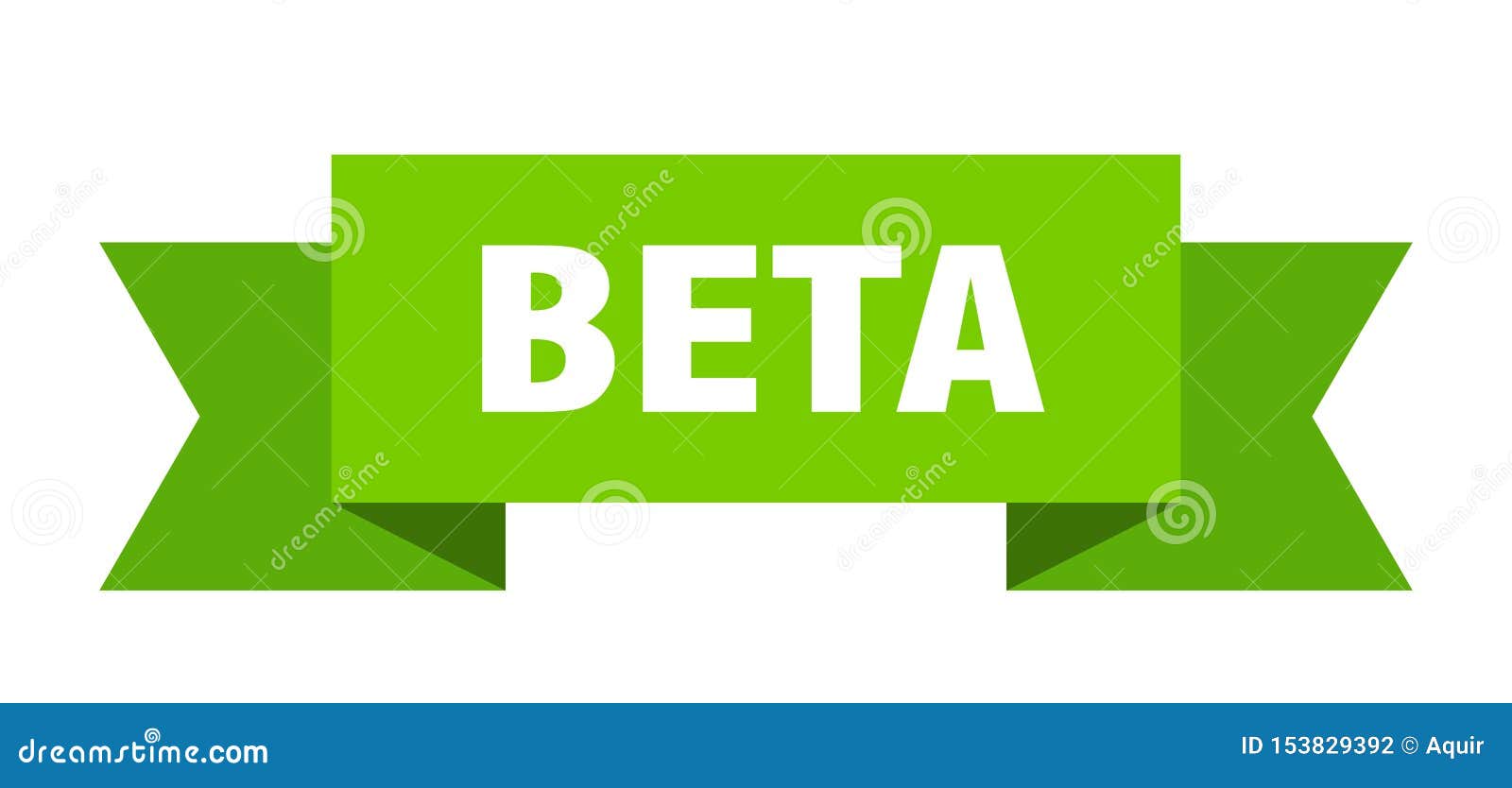 Beta ribbon. stock vector. Illustration of seal, banner - 153829392