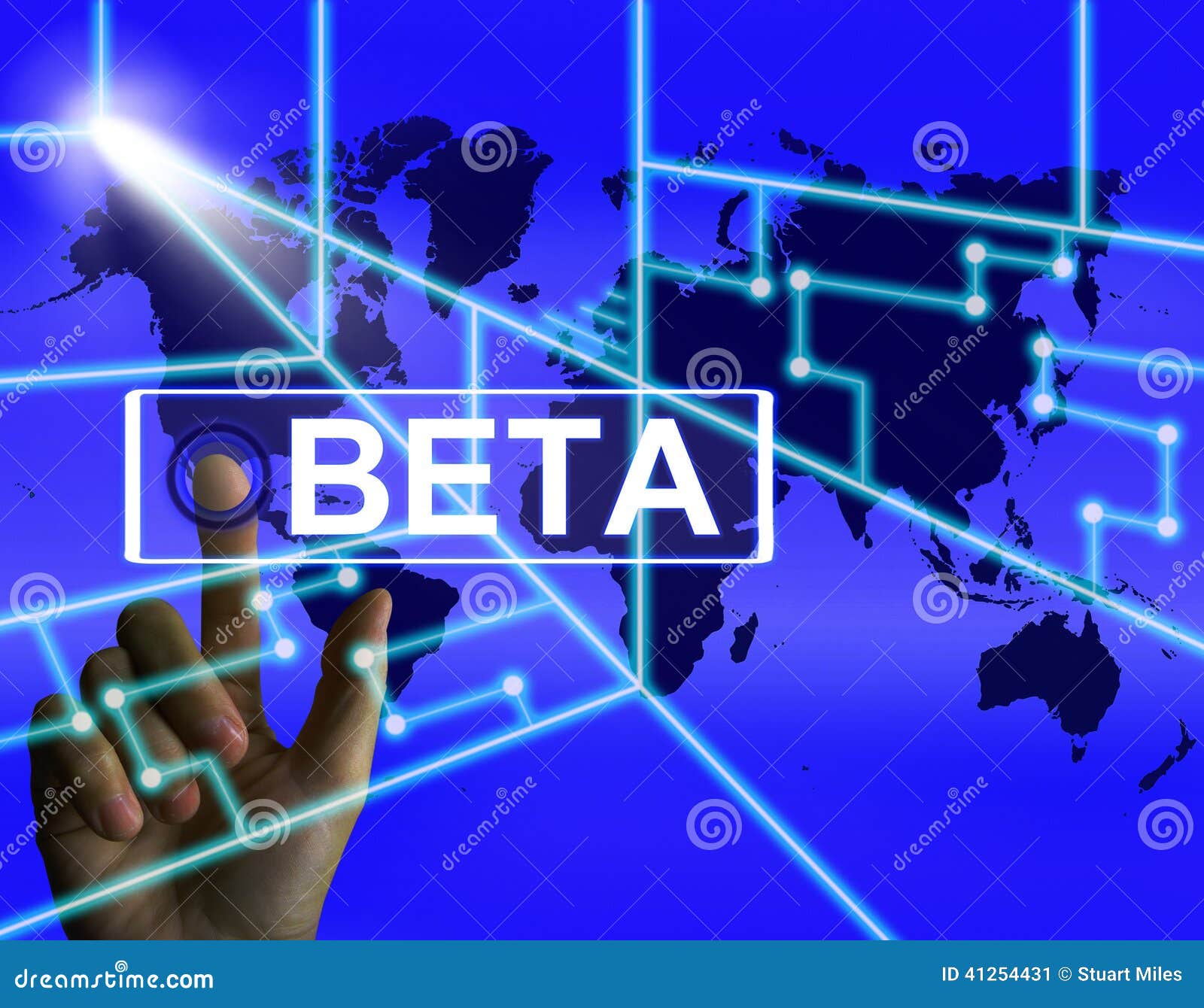 Beta Map Refers To An Internet Trial Or Demo Royalty-Free Stock Image ...