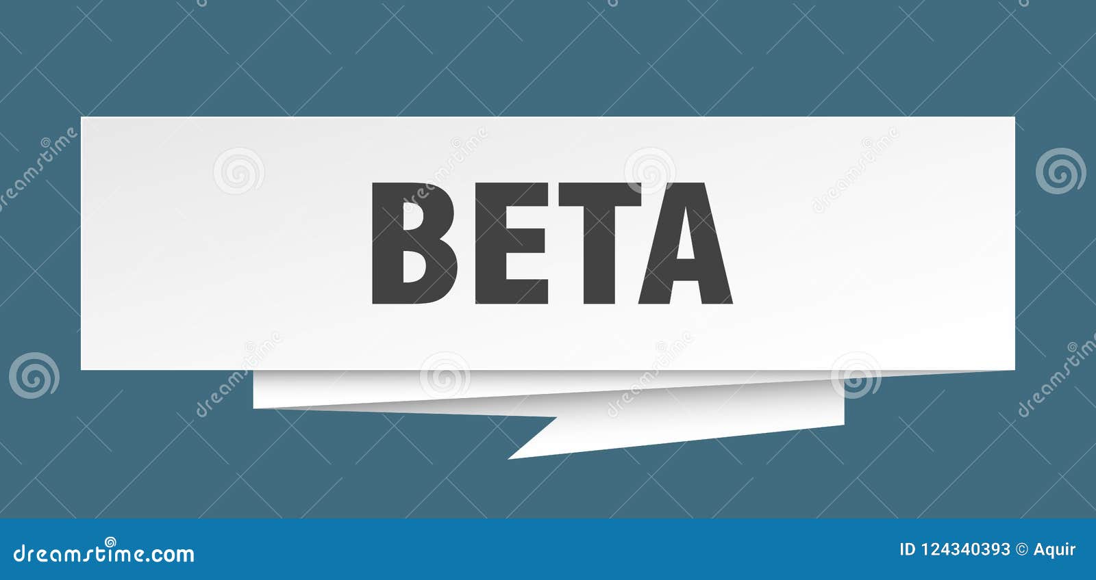 Beta stock vector. Illustration of bubble, notice, beta - 124340393