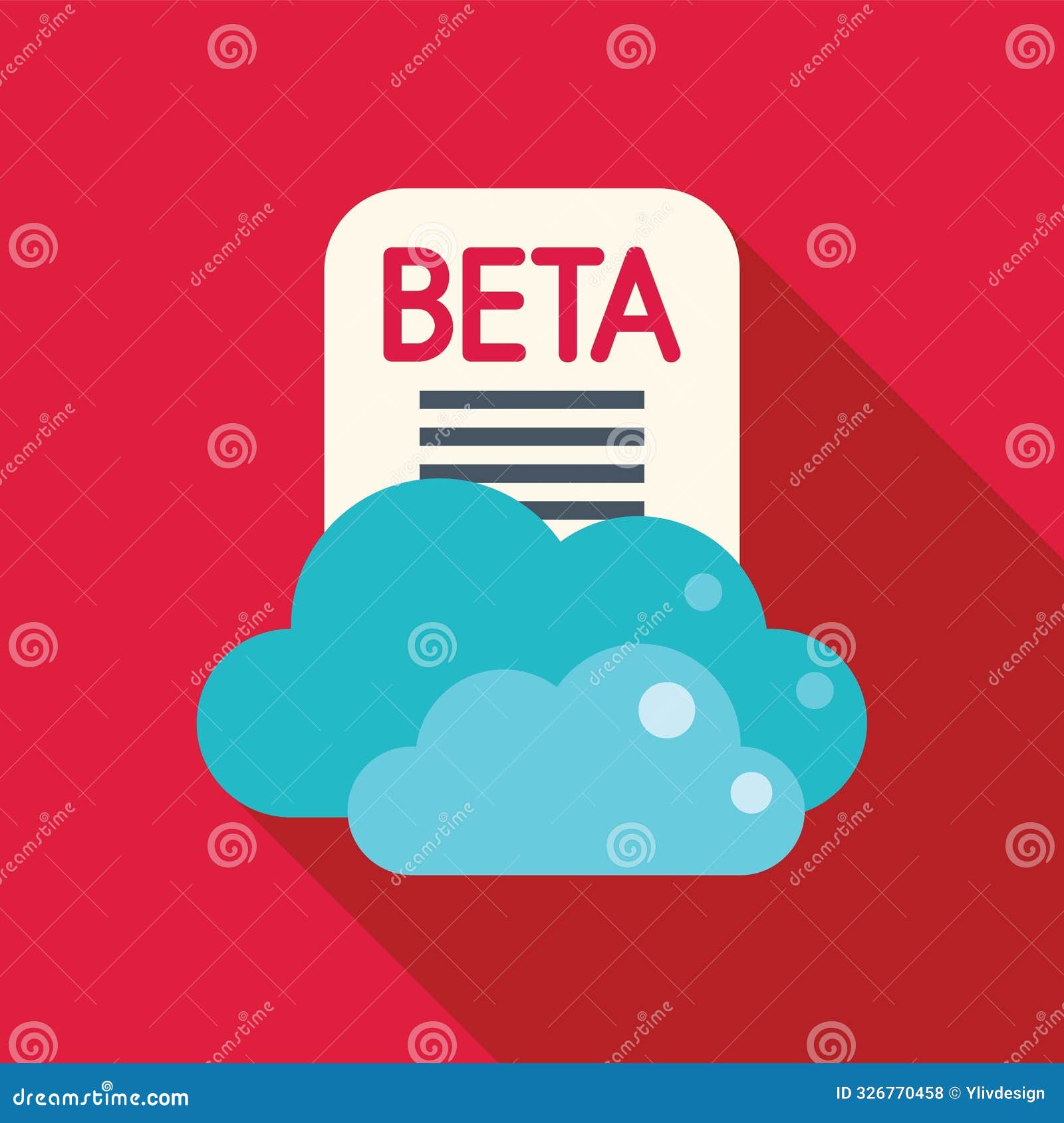 Beta Software Development Using Cloud Computing Technology Icon Stock ...