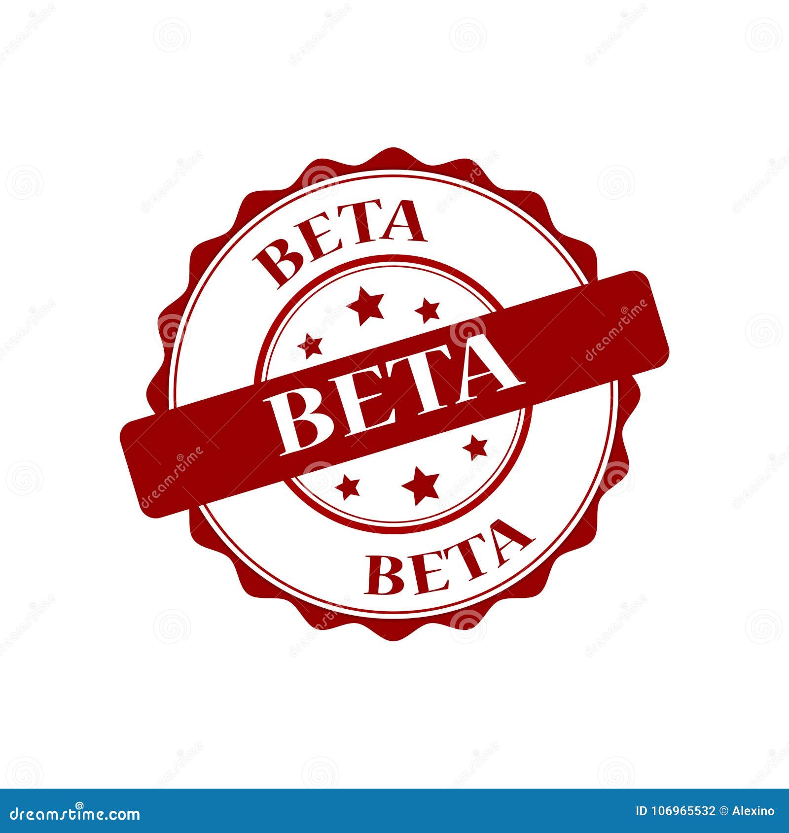 Beta stamp illustration stock vector. Illustration of round - 106965532