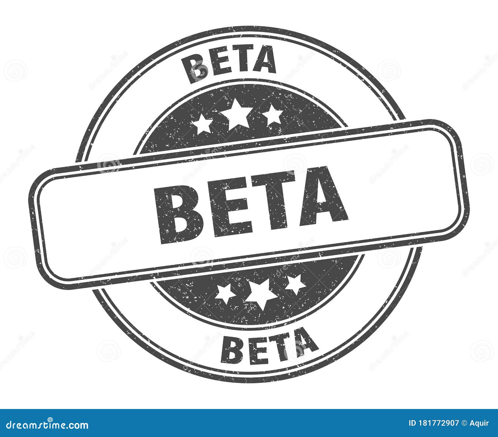 Beta Stamp. Beta Round Grunge Sign Stock Vector - Illustration of black ...