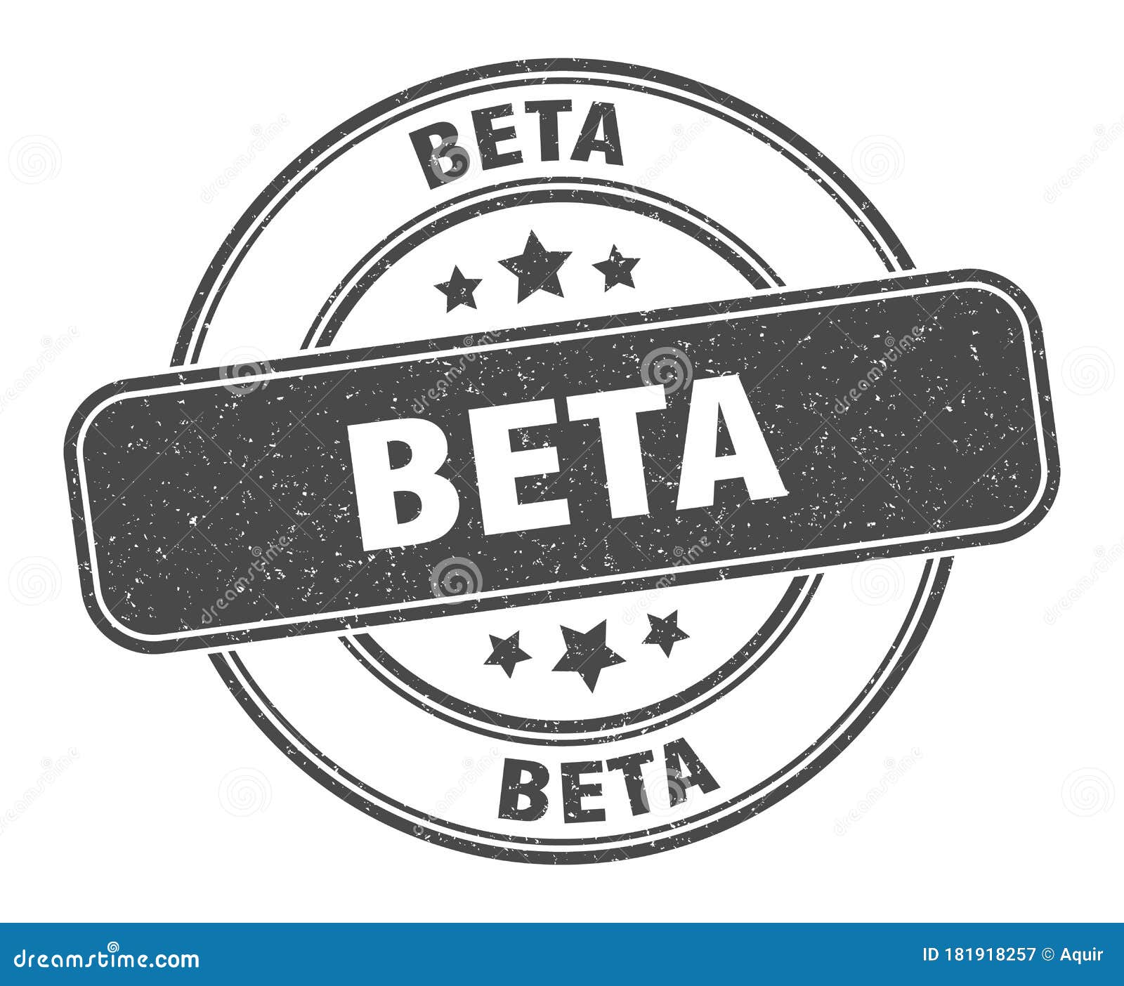 Beta Stamp. Beta Round Grunge Sign Stock Vector - Illustration of ...