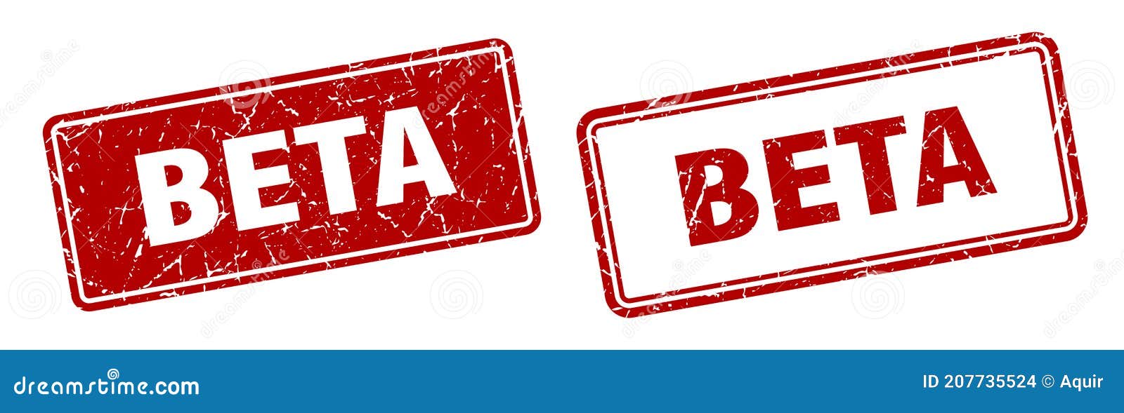 Beta Stamp Set. Beta Square Grunge Sign Stock Vector - Illustration of ...