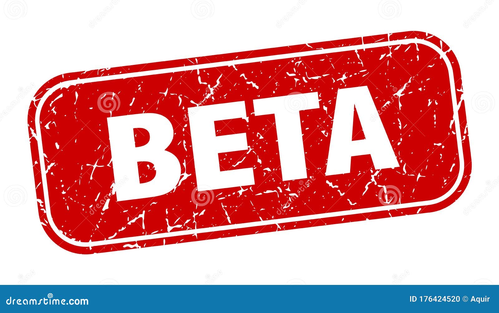 Beta Stamp. Beta Square Grungy Isolated Sign Stock Vector ...