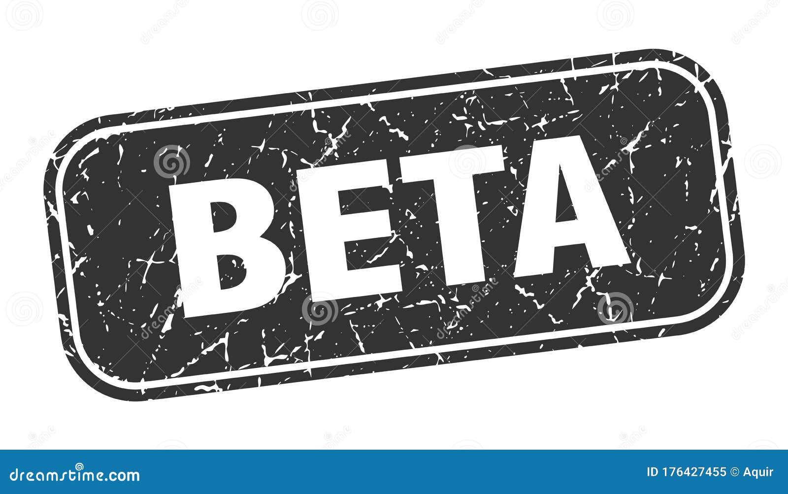 Beta Stamp. Beta Square Grungy Isolated Sign Stock Vector ...