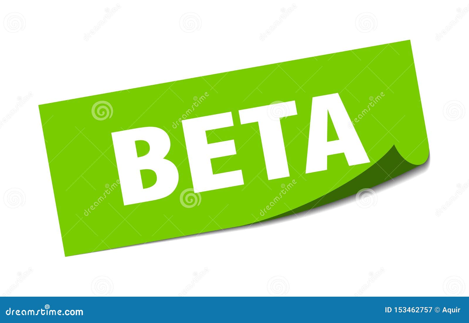 Beta sticker. stock vector. Illustration of insignia - 153462757