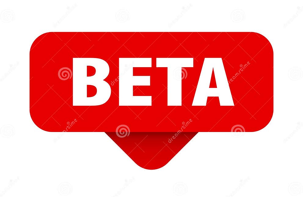Beta Sticker. Beta Sign on Transparent Background Stock Vector ...