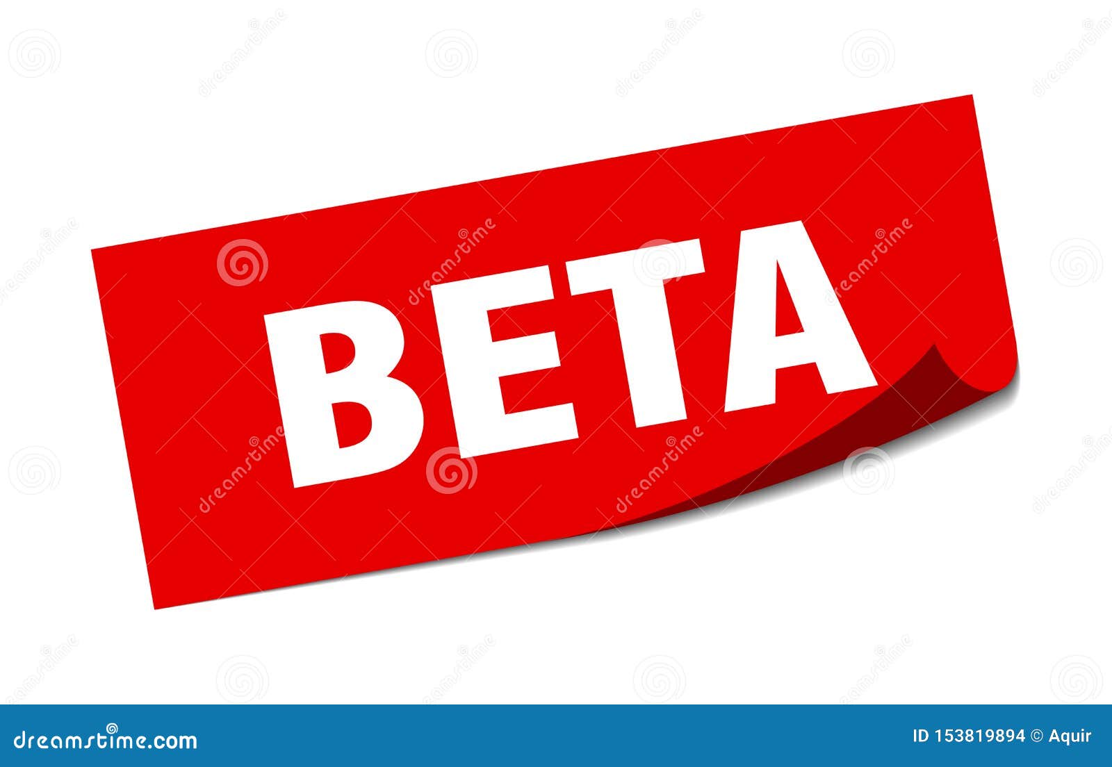 Beta sticker. stock vector. Illustration of emblem, banner - 153819894
