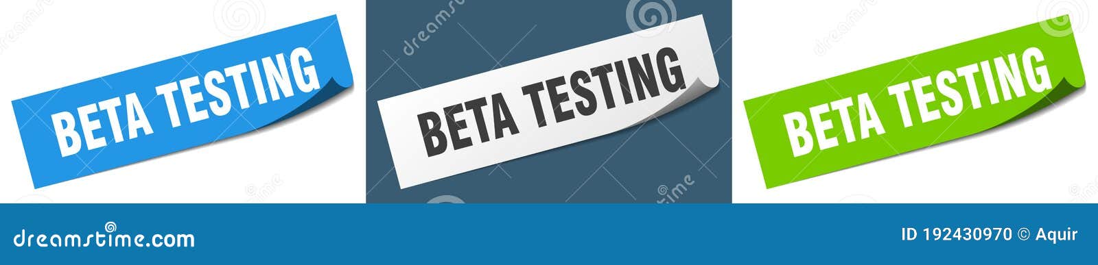 Beta Testing Banner. Beta Testing Speech Bubble Label Set. Stock Vector ...
