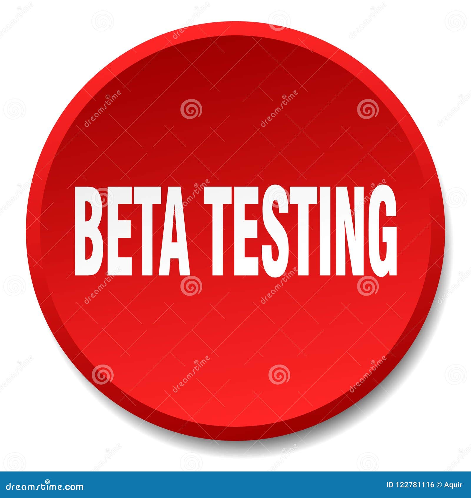 Beta testing button stock vector. Illustration of insignia - 122781116