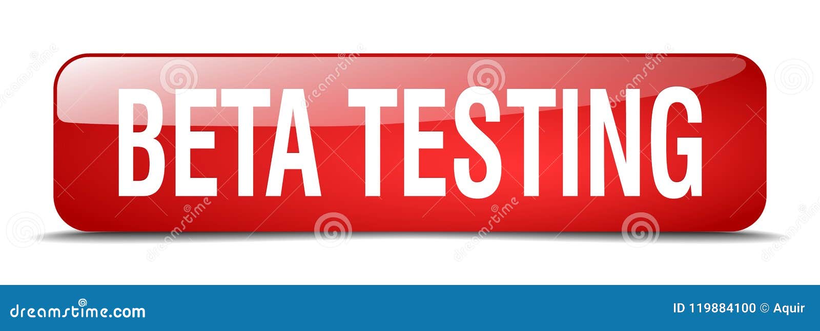 Beta testing button stock vector. Illustration of white - 119884100