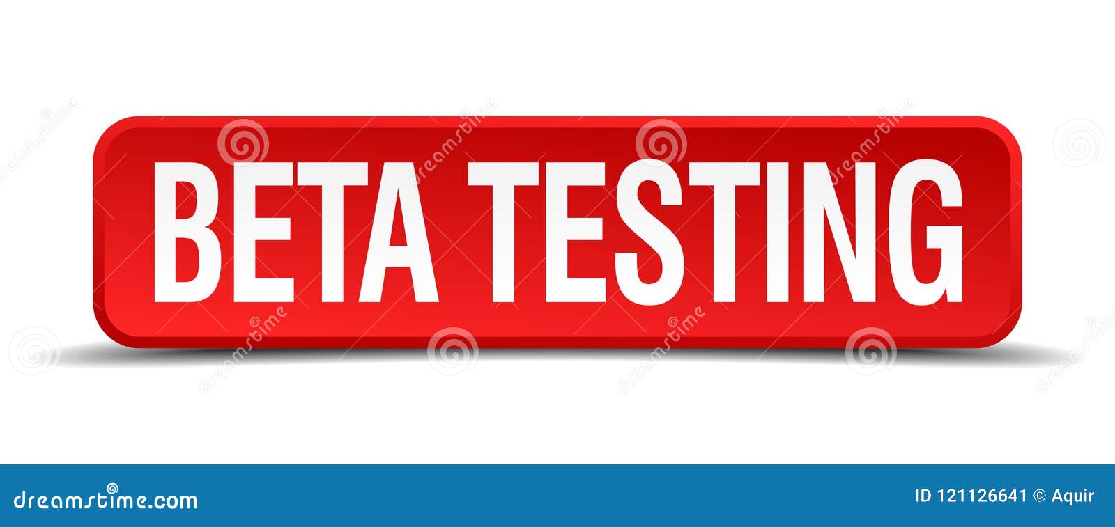 Beta testing button stock vector. Illustration of tester - 121126641