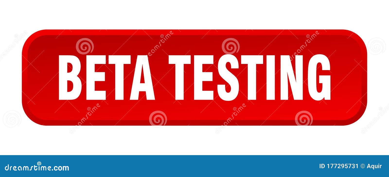 Beta Testing Button. Beta Testing Square 3d Push Button Stock Vector ...