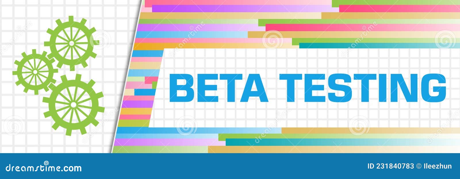 Beta Testing Colorful Background Squares Grid Stock Illustration ...