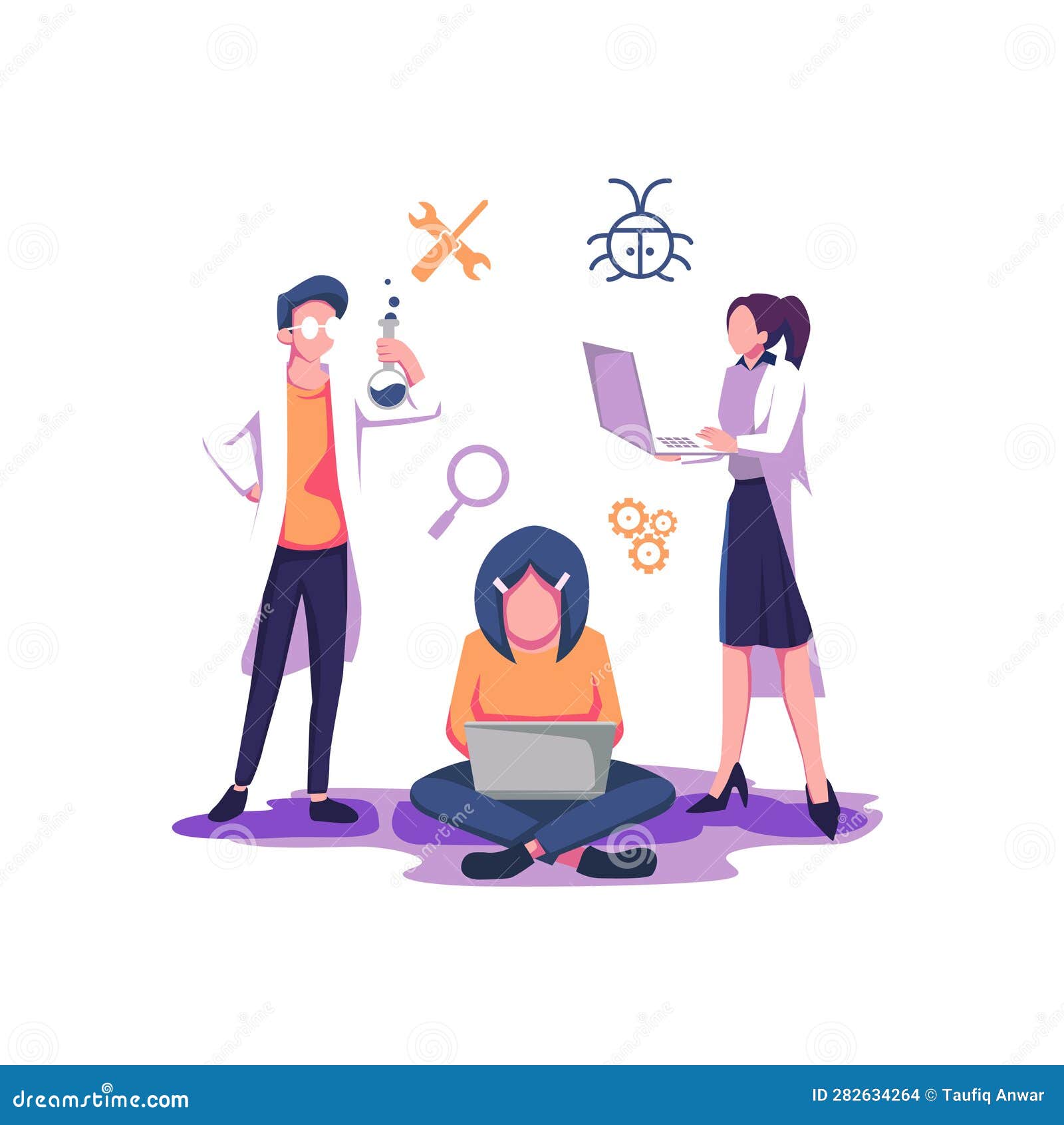 Beta Testing Flat Style Illustration Vector Design Stock Vector ...