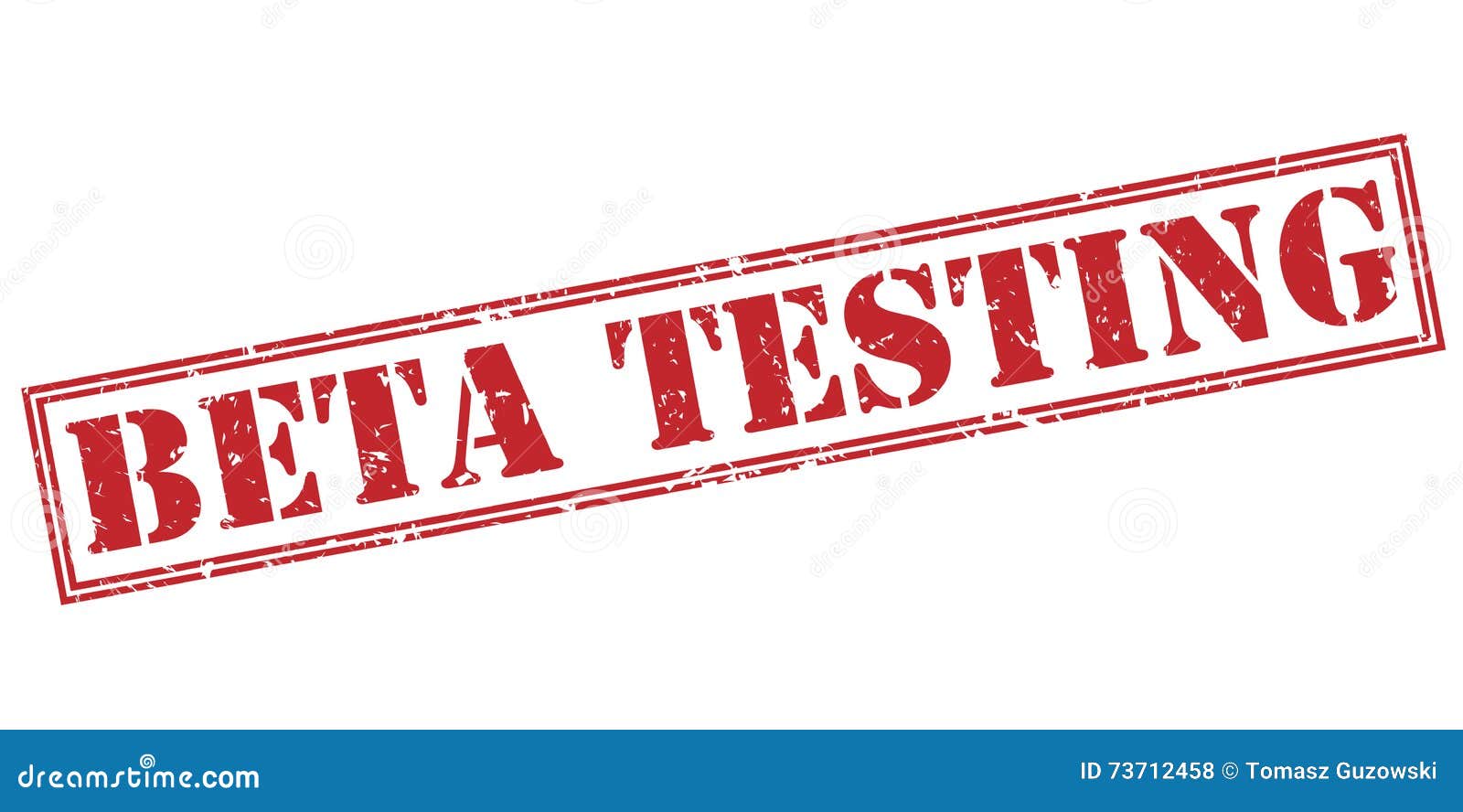 Beta testing red stamp stock illustration. Illustration of beta - 73712458