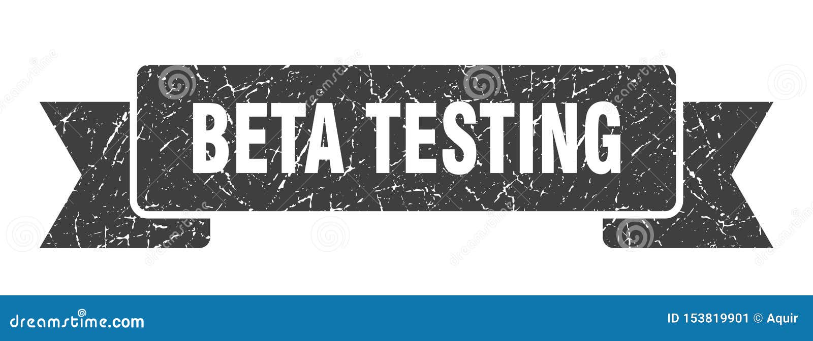 Beta testing ribbon. stock vector. Illustration of ribbon - 153819901