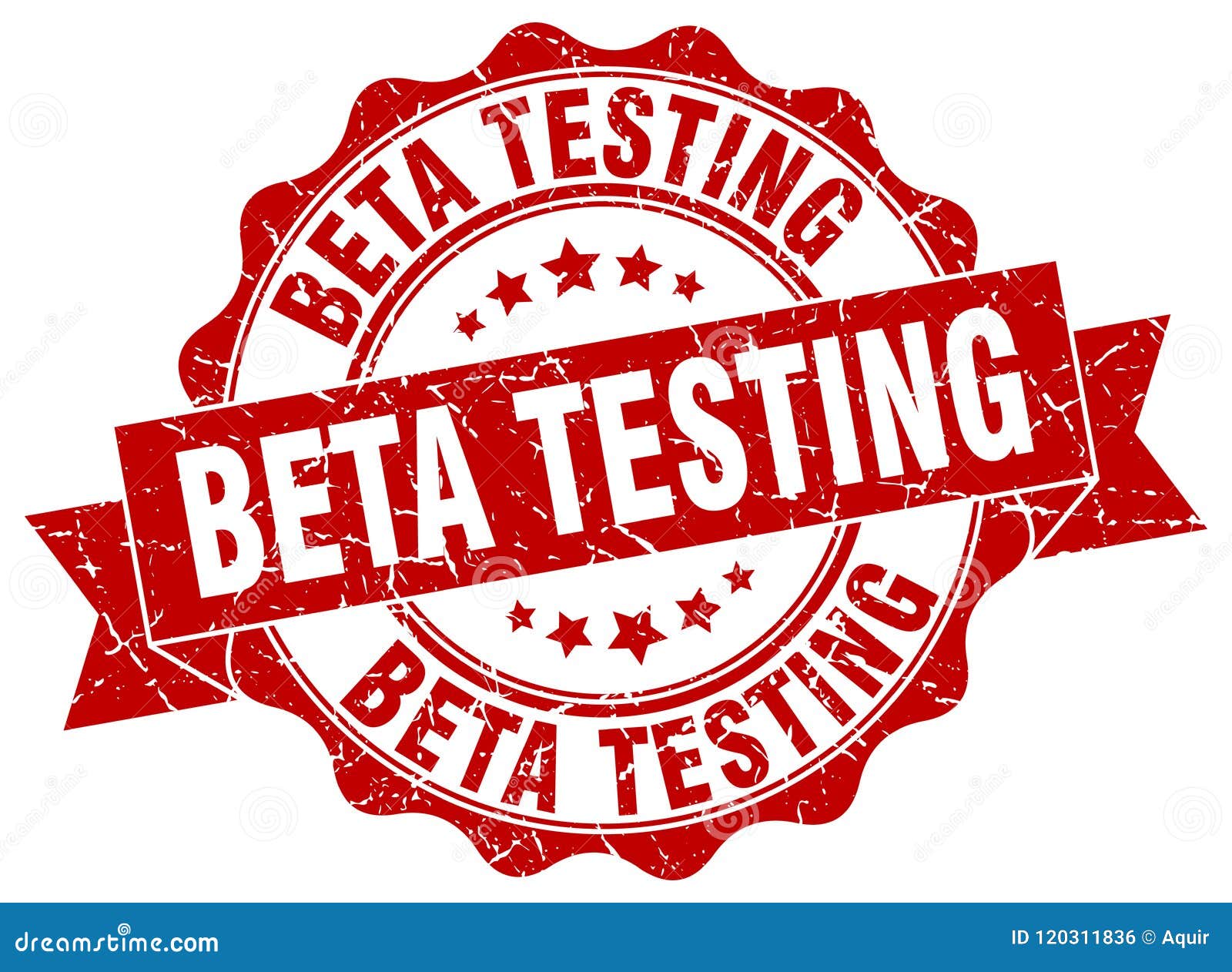 Beta testing seal. stamp stock vector. Illustration of sign - 120311836