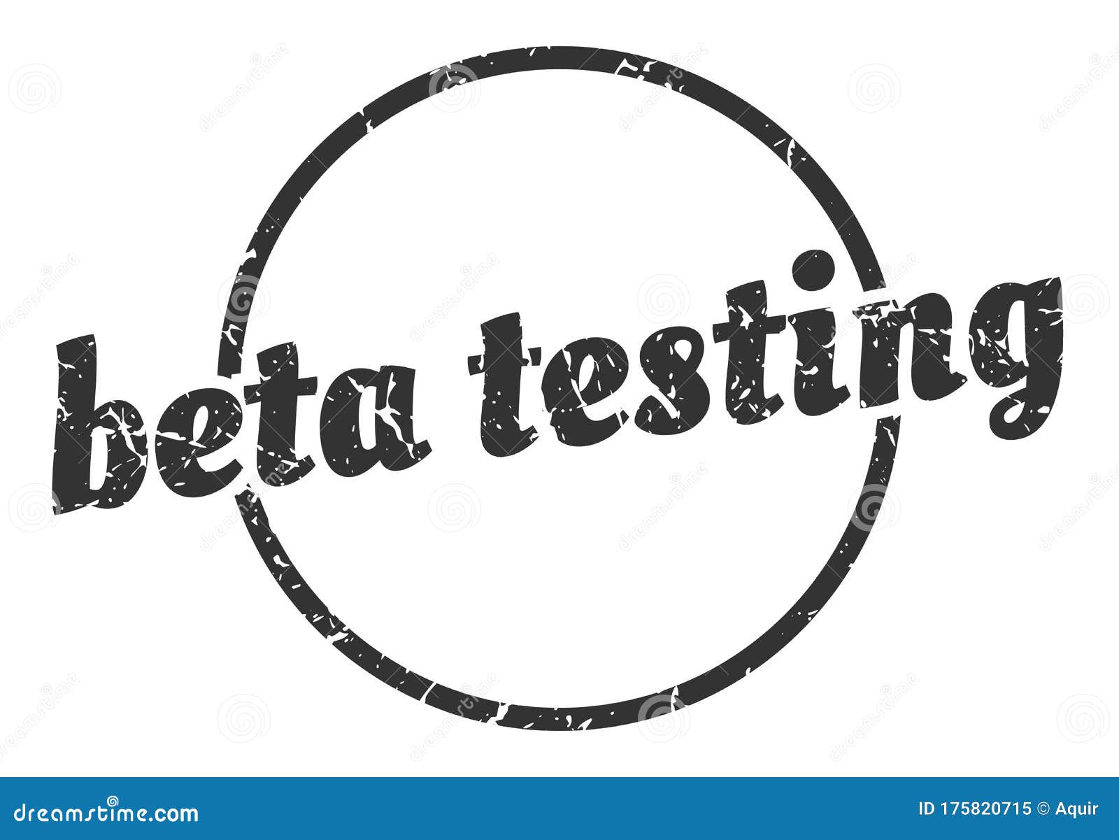 Beta Testing Sign. Beta Testing Round Vintage Stamp Stock Vector ...