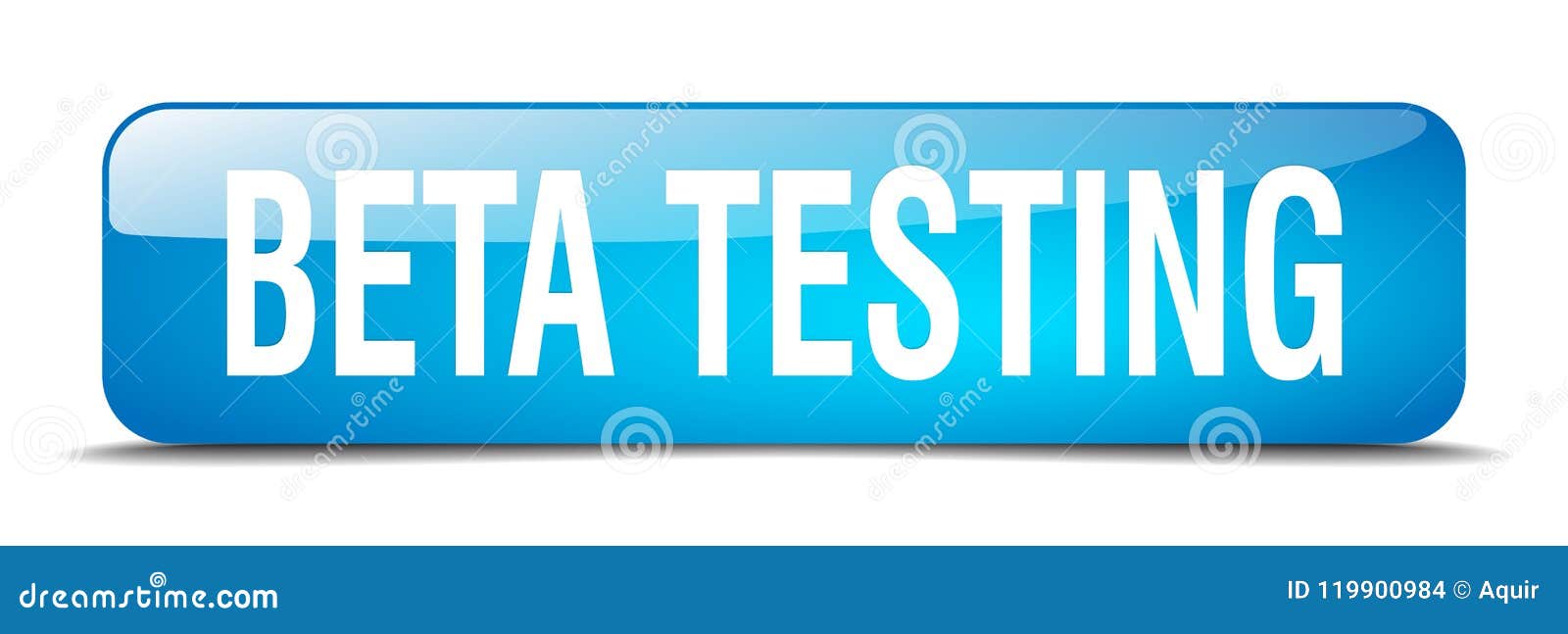 Beta testing button stock vector. Illustration of icon - 119900984