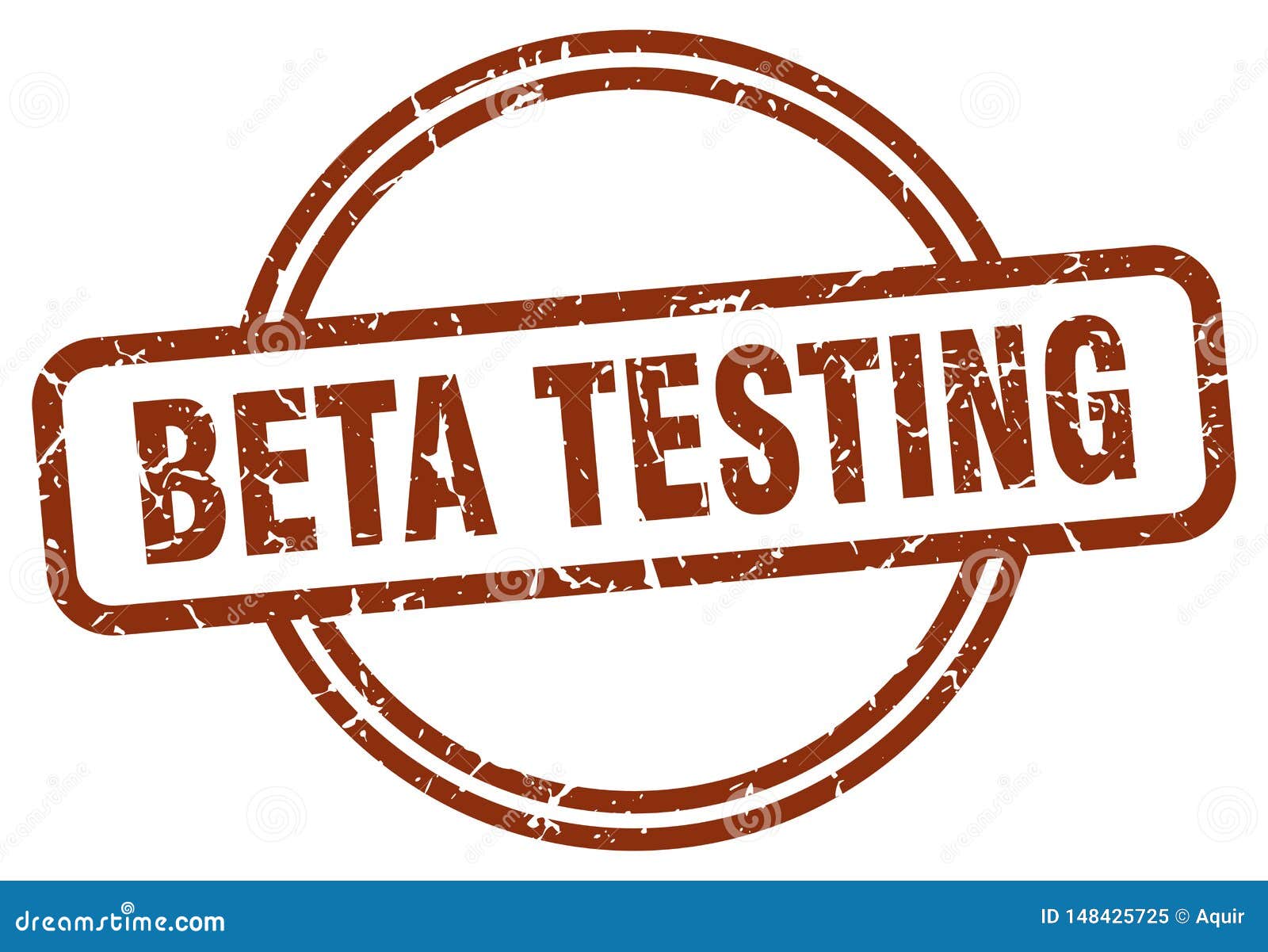Beta testing stamp stock vector. Illustration of testing - 148425725