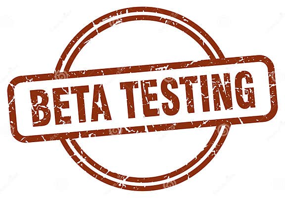 Beta testing stamp stock vector. Illustration of testing - 148425725